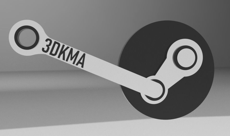 Steam logo 3D model | CGTrader