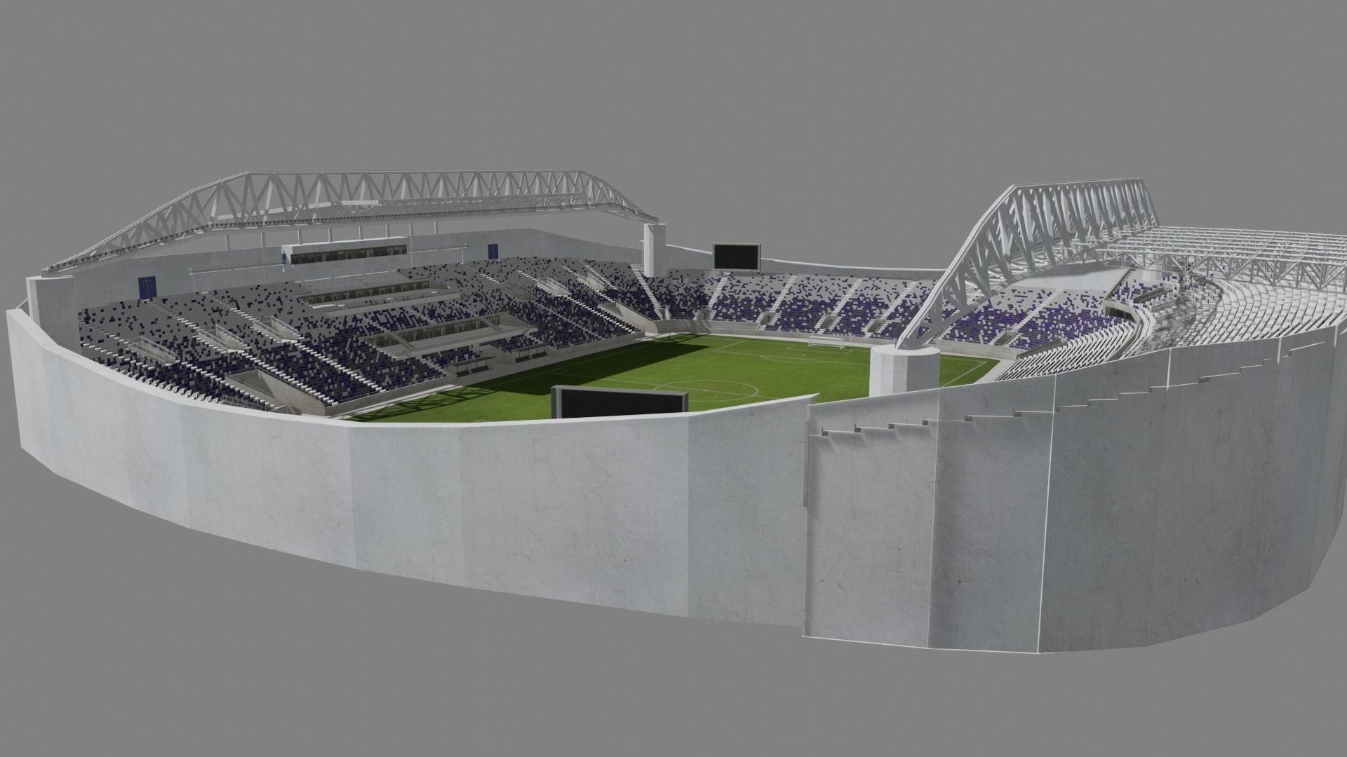 3D model Bloomfield Stadium Tel-Aviv Israel VR / AR / low-poly | CGTrader