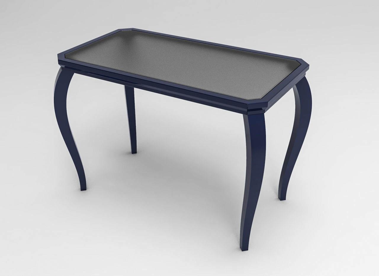 Metal Rectangular Table 3D model 3D printable | CGTrader