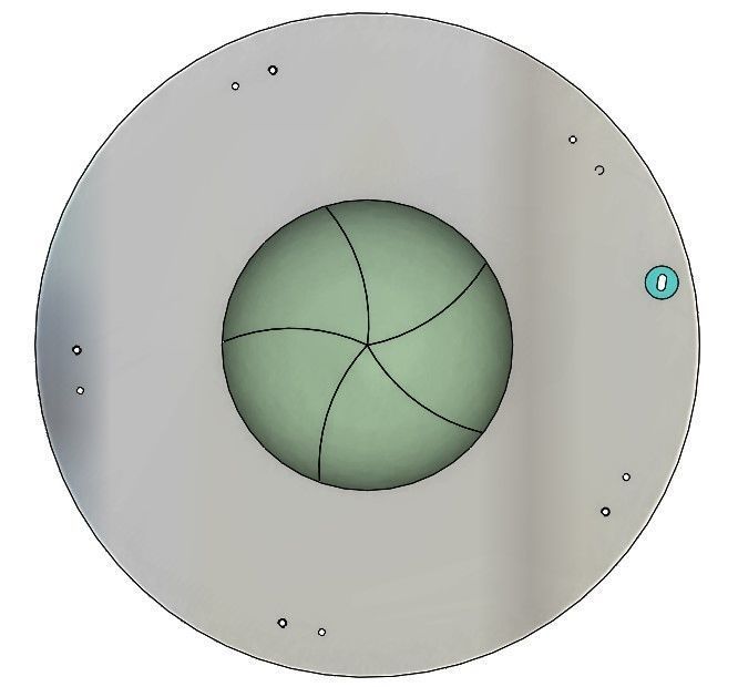 3DP5BLROD70A Mechanical Iris shutter diyidea mechanism aperture 3D ...