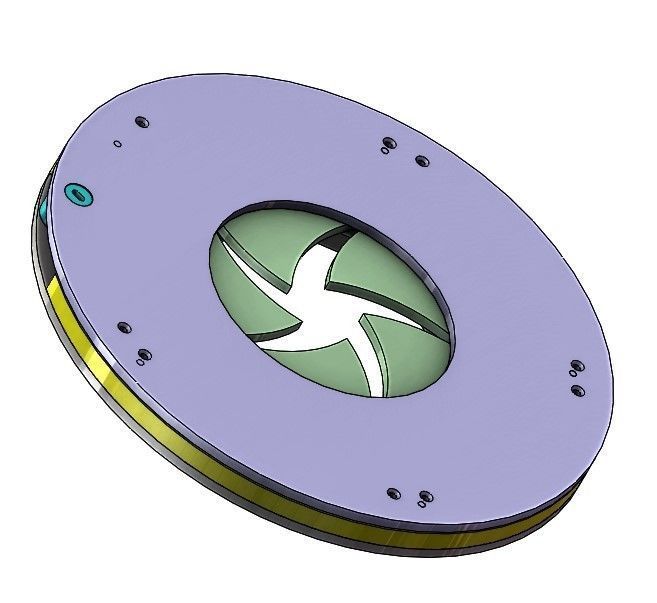 3DP5BLROD70A Mechanical Iris shutter diyidea mechanism aperture 3D ...