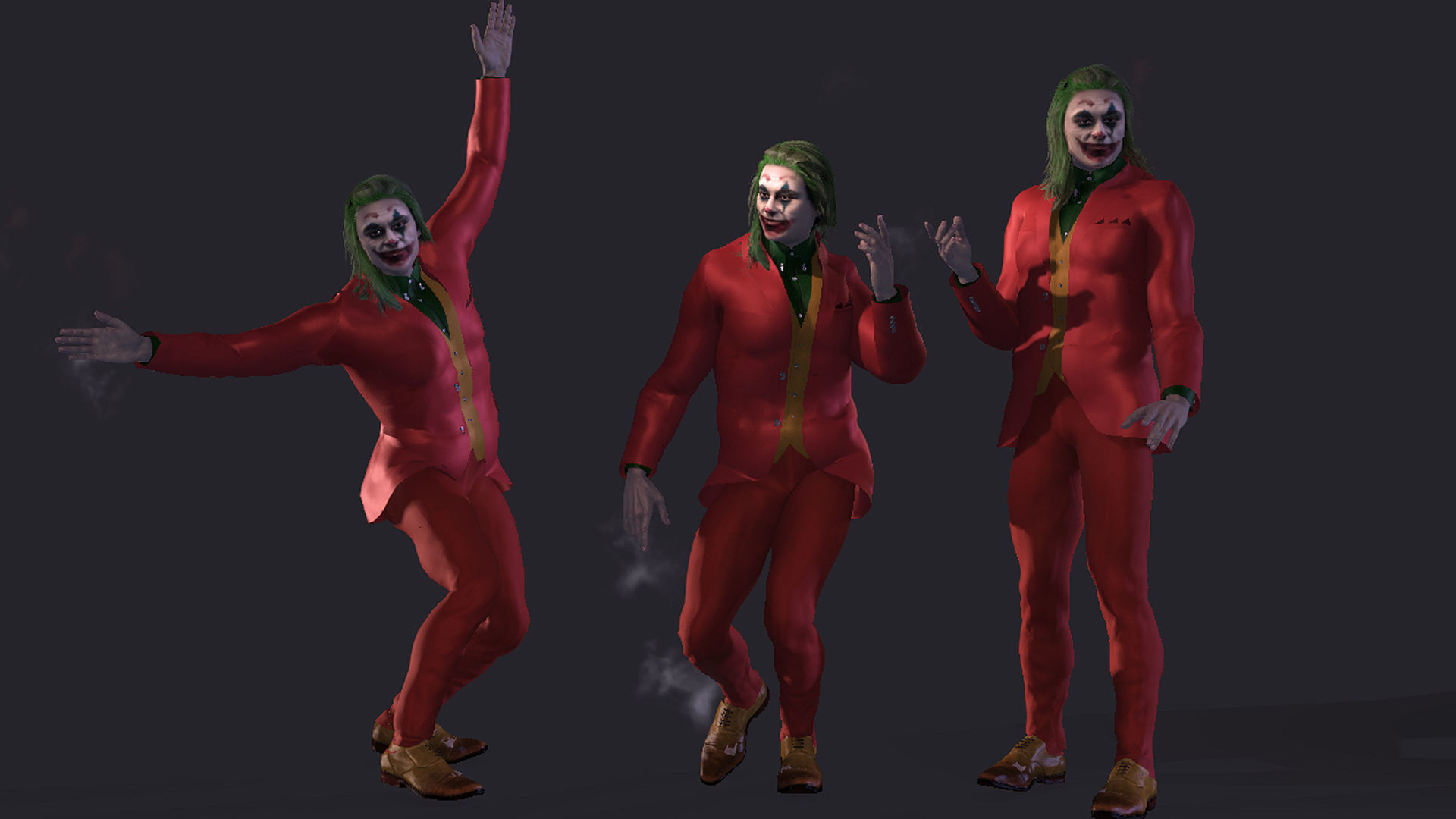 Joker High quality character full Rigged and Animated 3D model animated ...