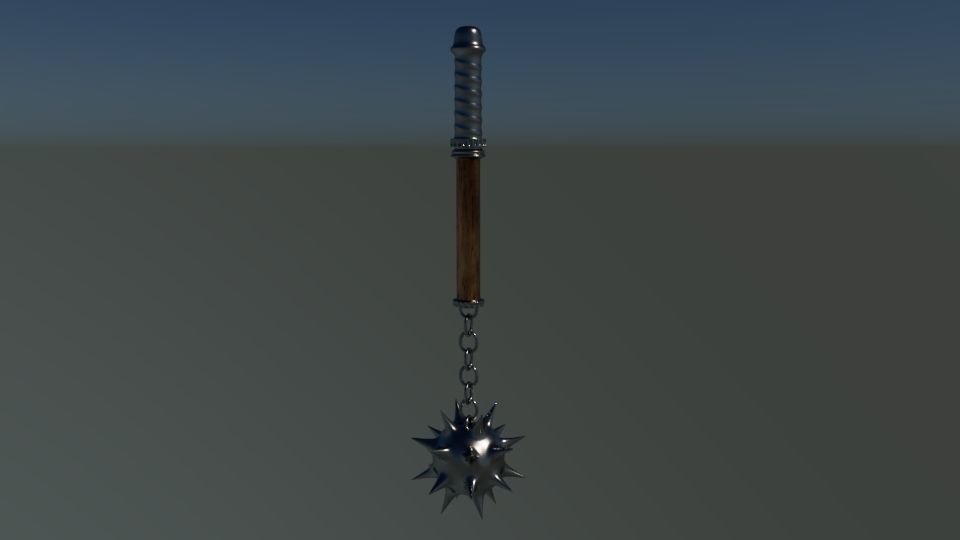Dynamic Flail weapon 3D model animated | CGTrader