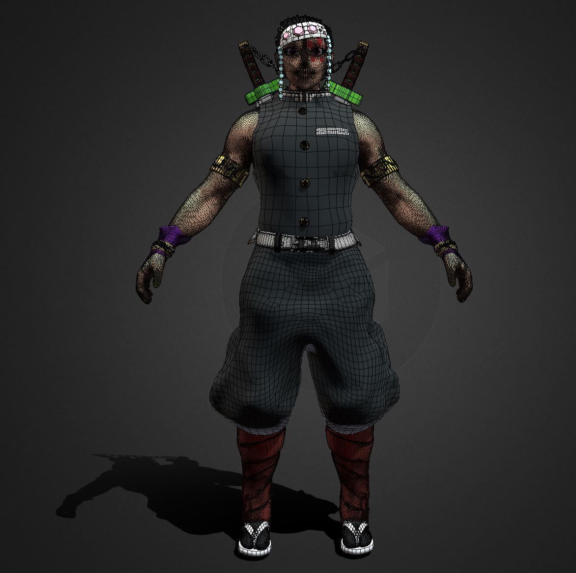Sound Hashira Tengen Uzui Demon Slayer 3D model | CGTrader