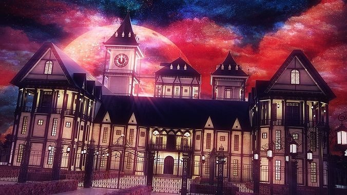 Scarlet Devil Mansion 3D model | CGTrader