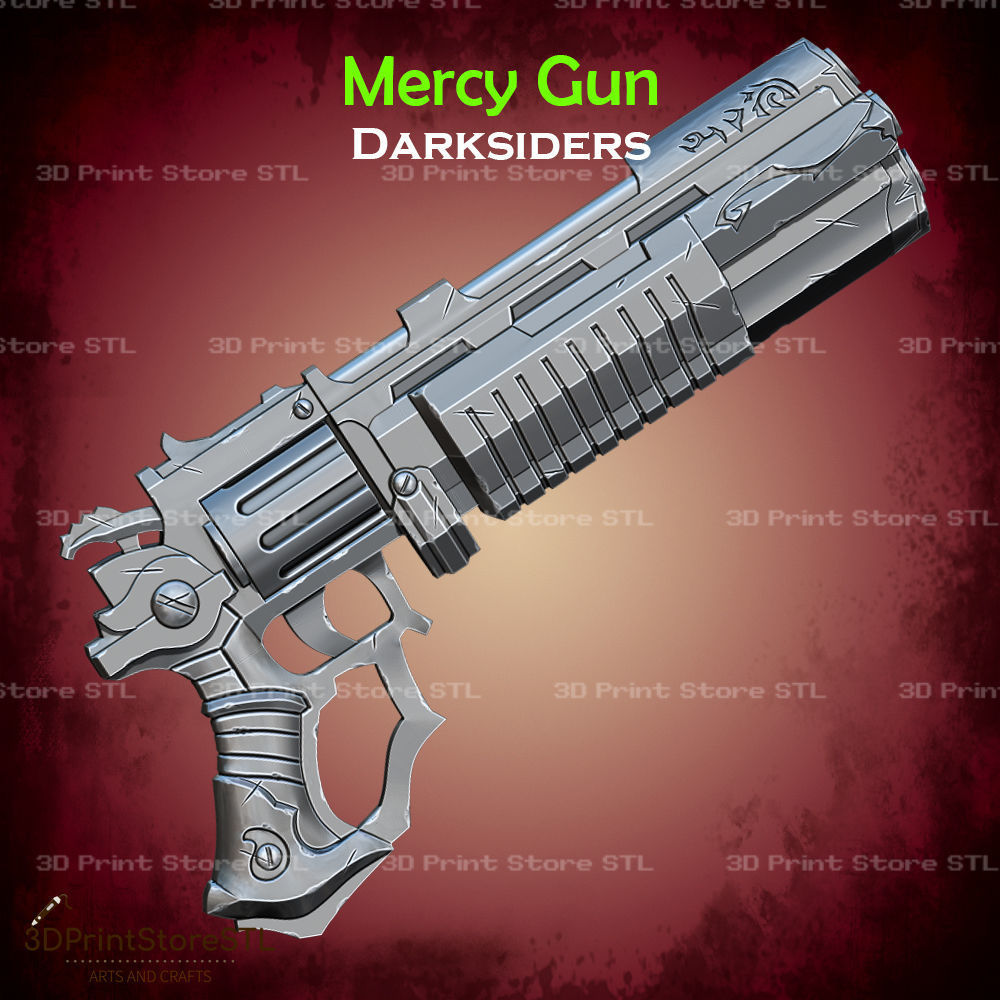 Mercy Gun Cosplay Darksiders - STL File 3D model 3D printable | CGTrader