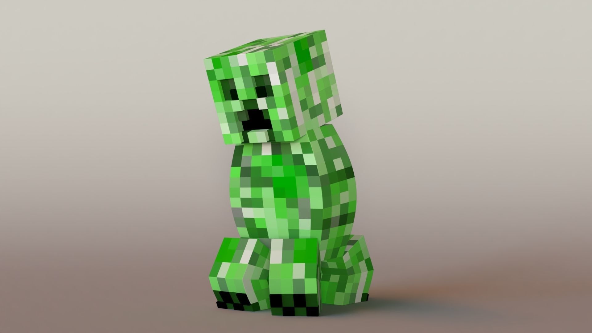 3D model Minecraft Creeper VR / AR / low-poly | CGTrader