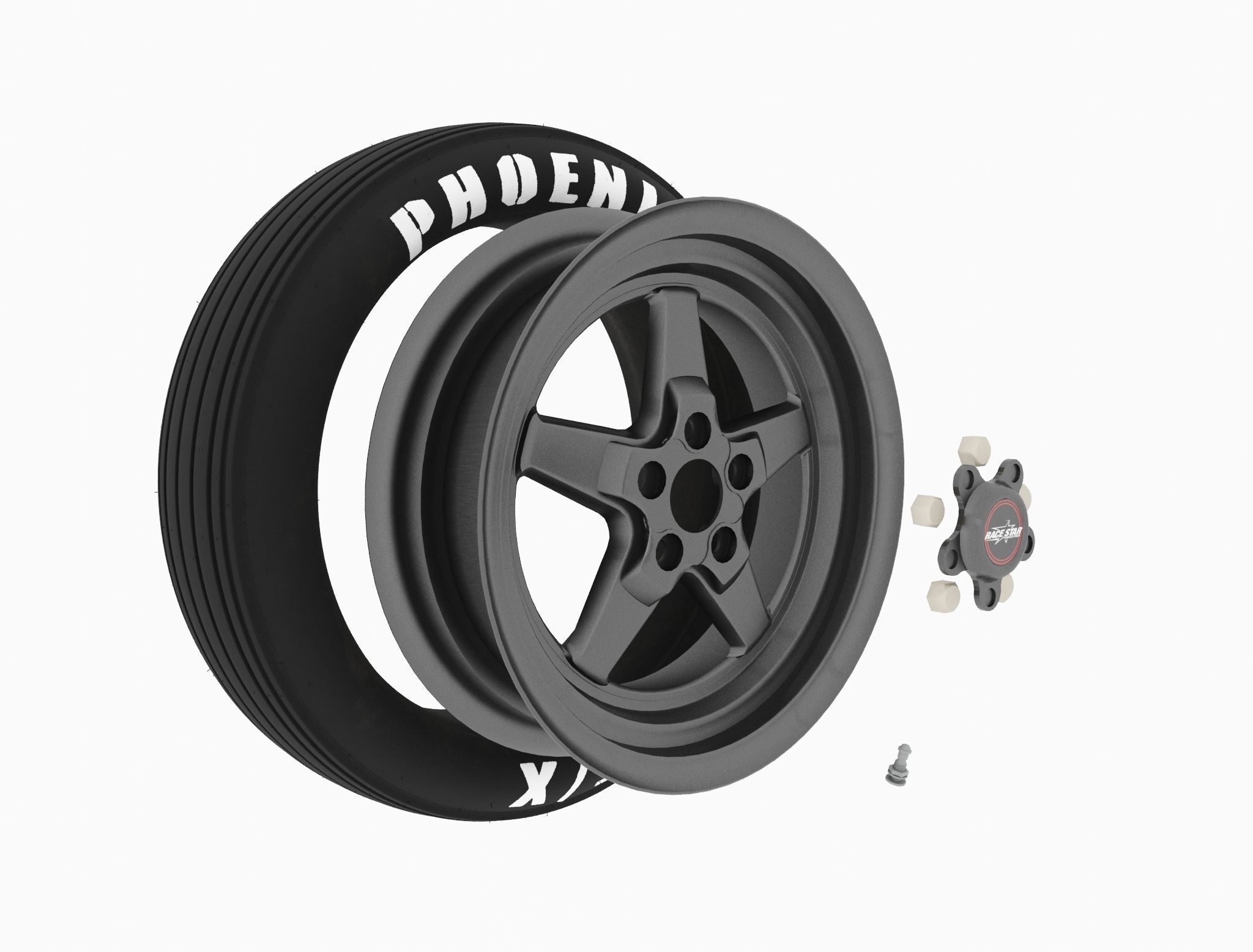 Wheel Race Star Drag Star 3D model | CGTrader