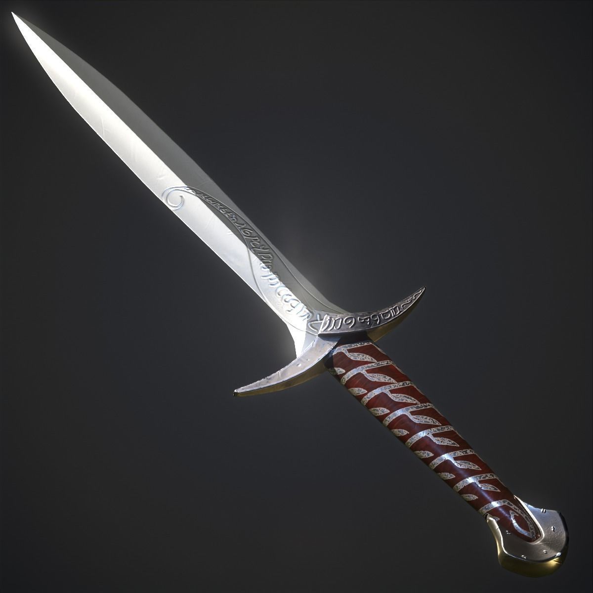 3D model Sting Dagger from LOTR and The Hobbit VR / AR / low-poly ...