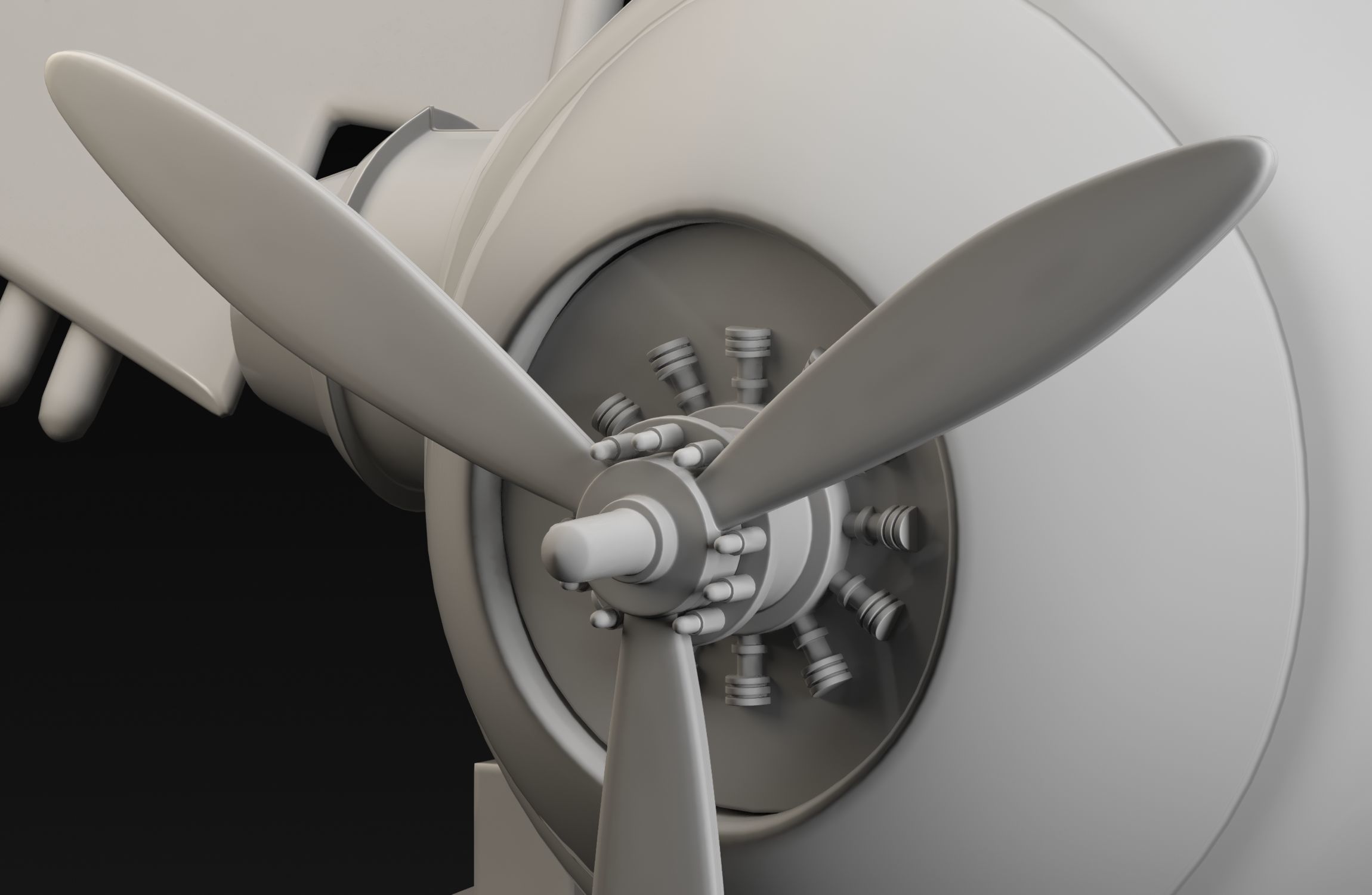 High Poly Conceptual Aircraft Engine Robot Base Mesh 3D model | CGTrader