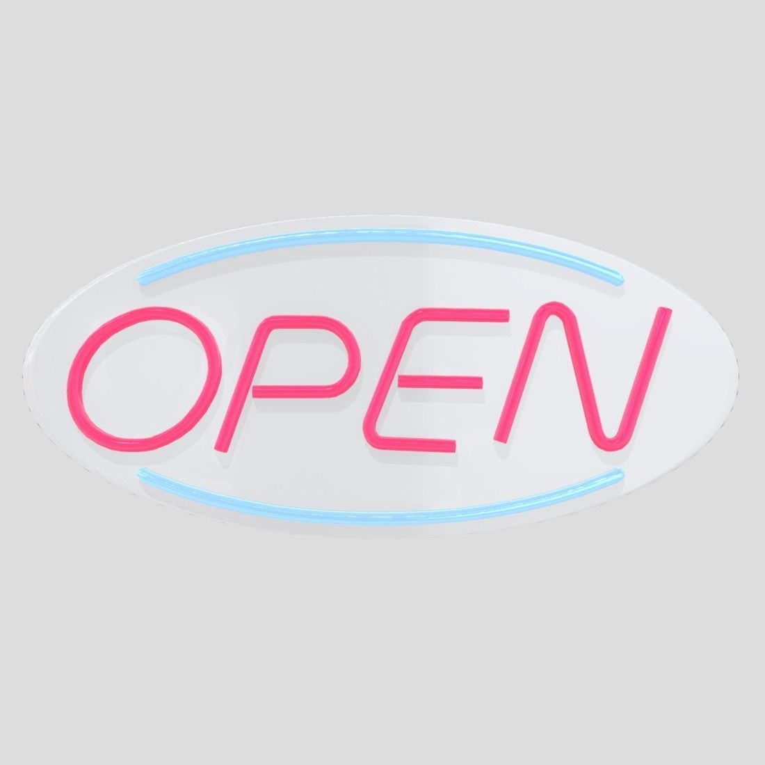 CC0 - Neon Sign Open free VR / AR / low-poly 3D model | CGTrader