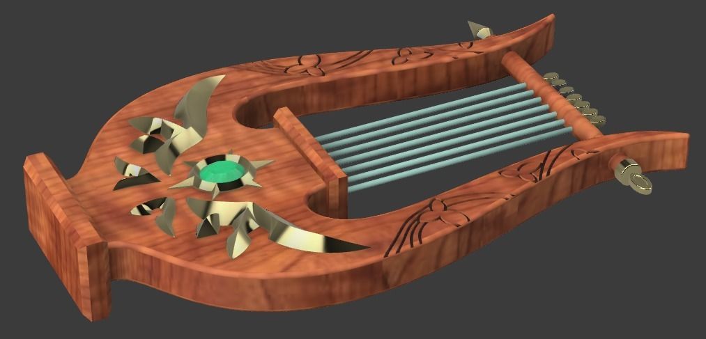Genshin Impact - Venti lyre 3D model 3D printable | CGTrader