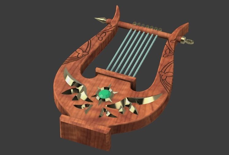 Genshin Impact - Venti lyre 3D model 3D printable | CGTrader