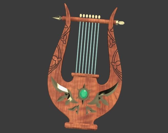 Genshin Impact - Venti lyre 3D model 3D printable | CGTrader