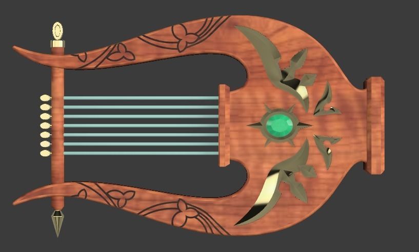 Genshin Impact - Venti lyre 3D model 3D printable | CGTrader