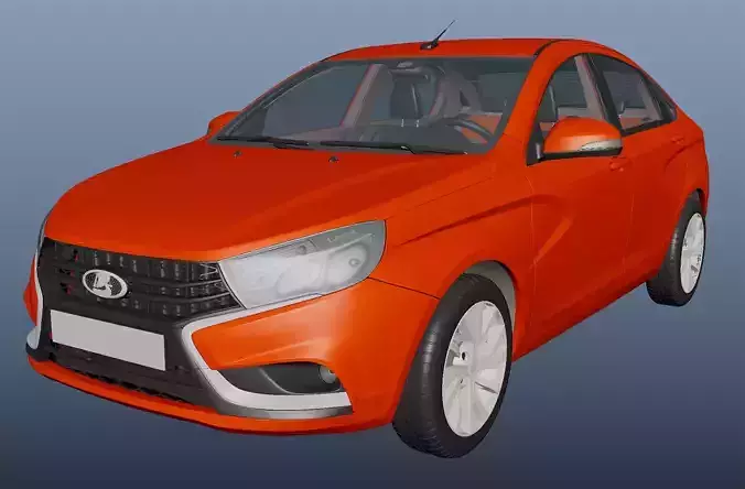 Russian car Lada Vesta free 3D model | CGTrader