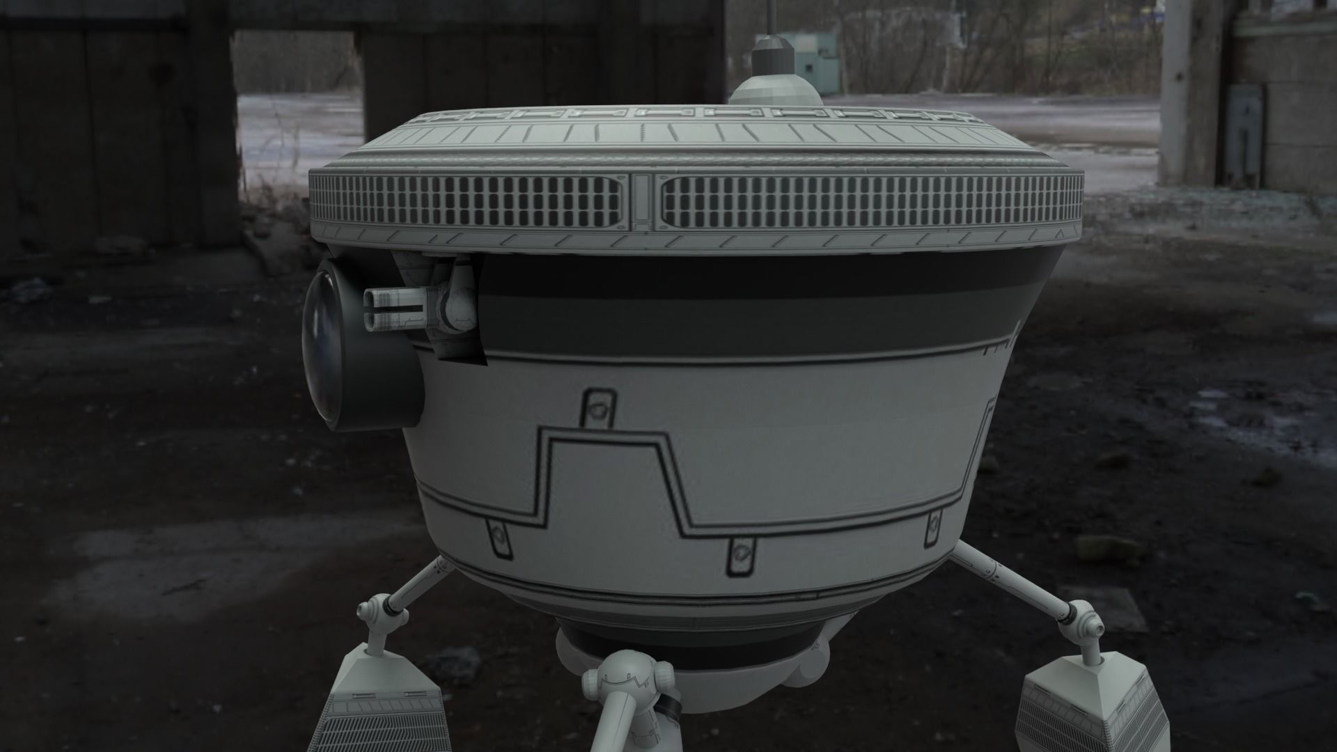 Little watchdog robot free VR / AR / low-poly 3D model rigged | CGTrader