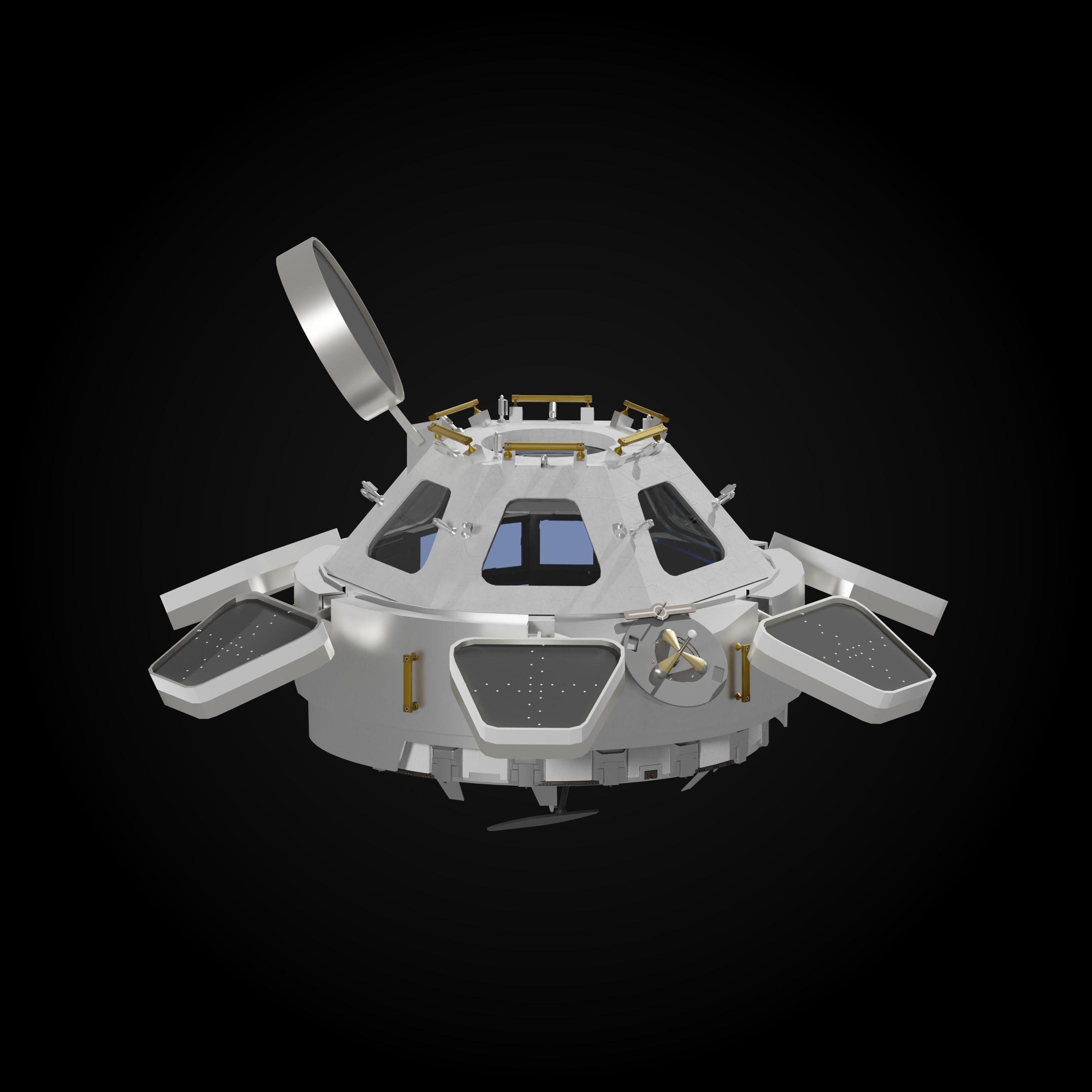 ISS Cupola module 3D model | CGTrader