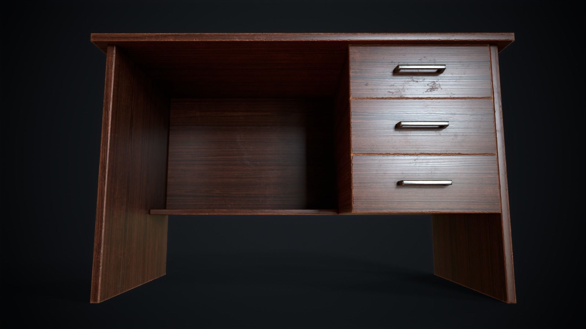 3D model Old simple desk VR / AR / low-poly | CGTrader