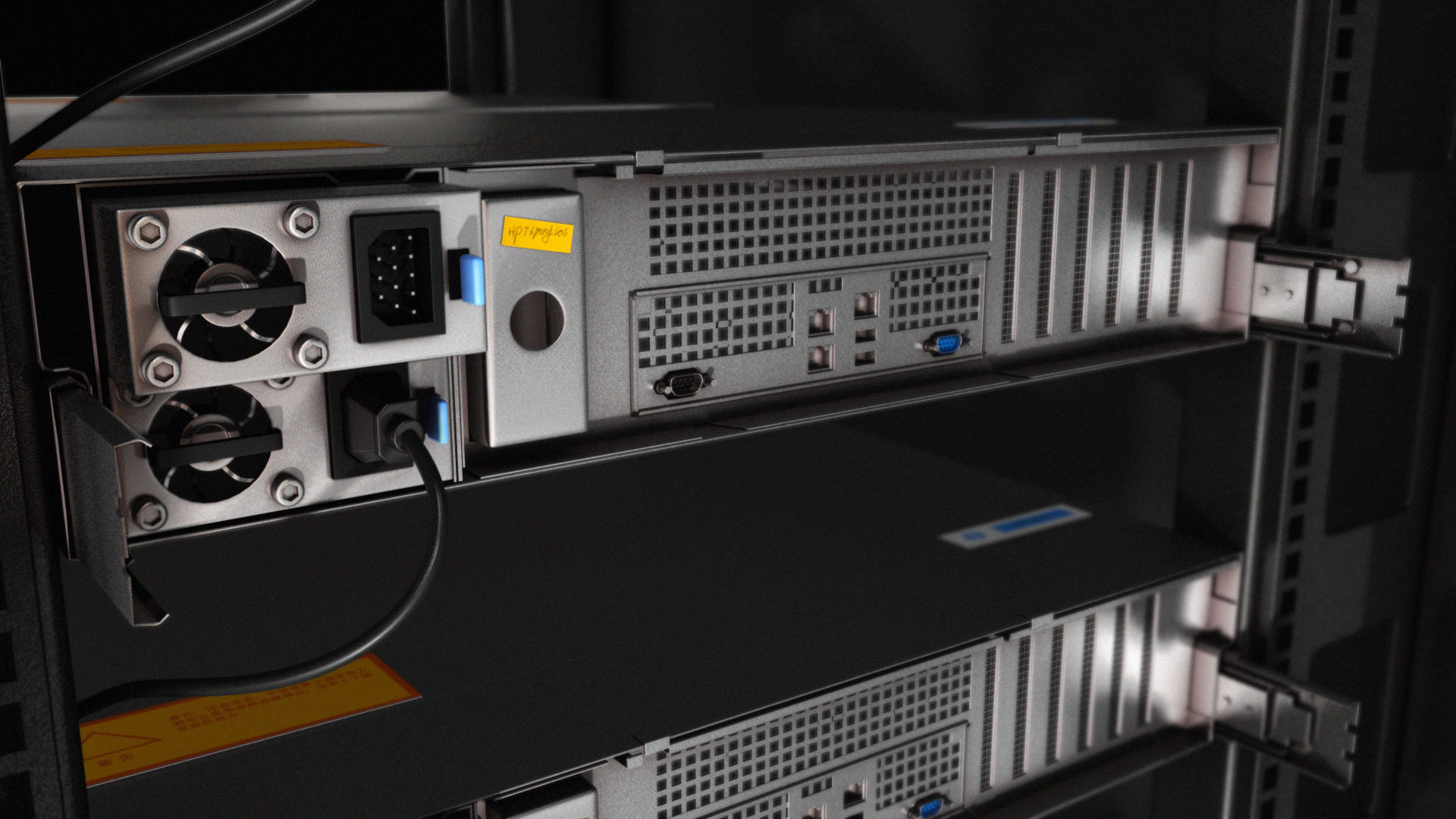 Chassis hosts array fence network host 3D model | CGTrader