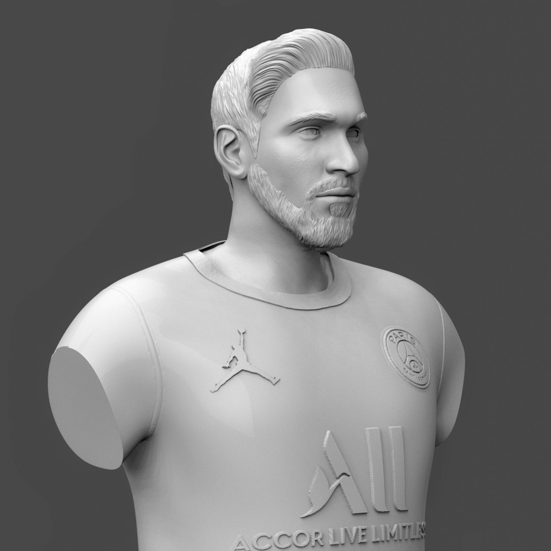 Messi 3D Printable 2 3D model 3D printable | CGTrader