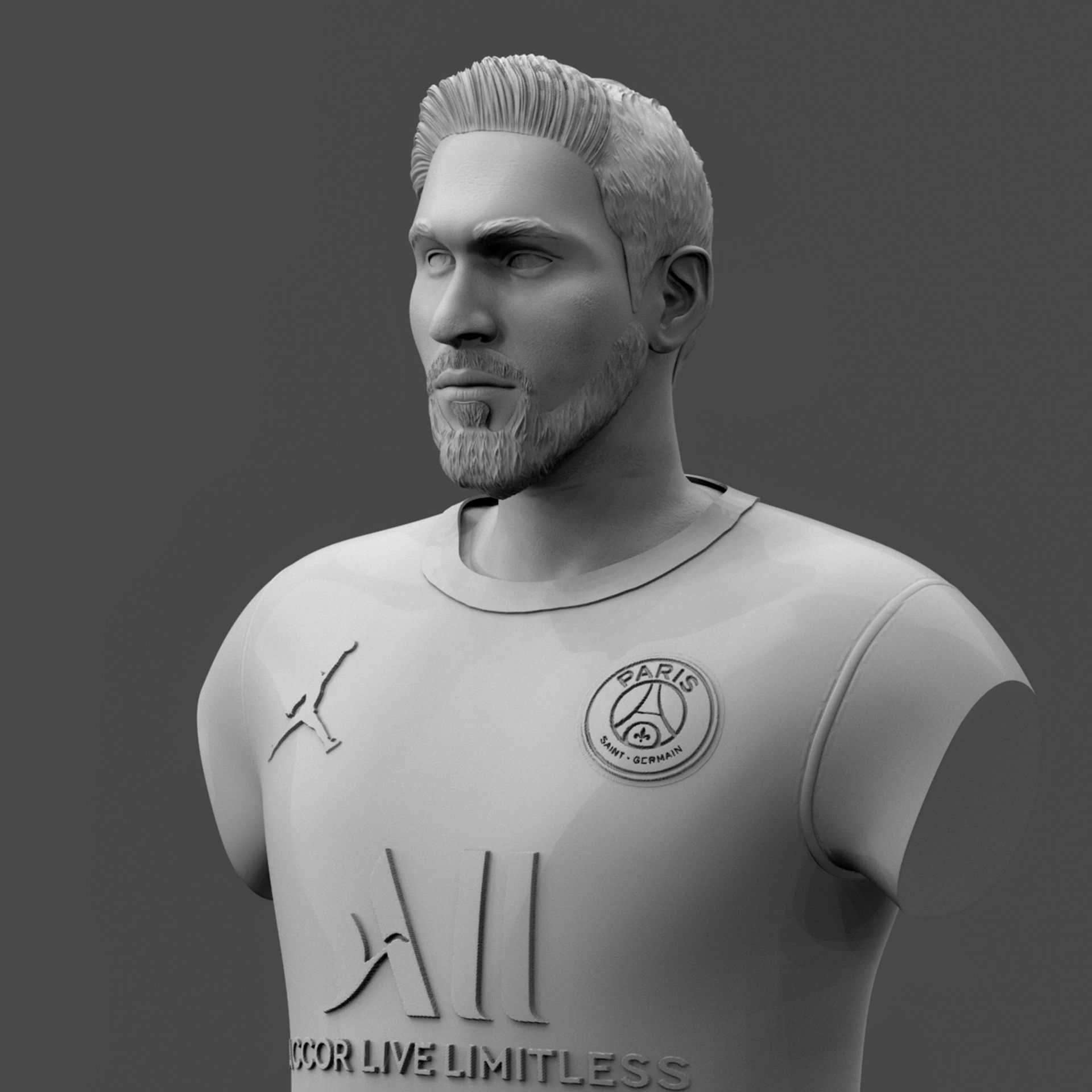 Messi 3D Printable 2 3D model 3D printable | CGTrader