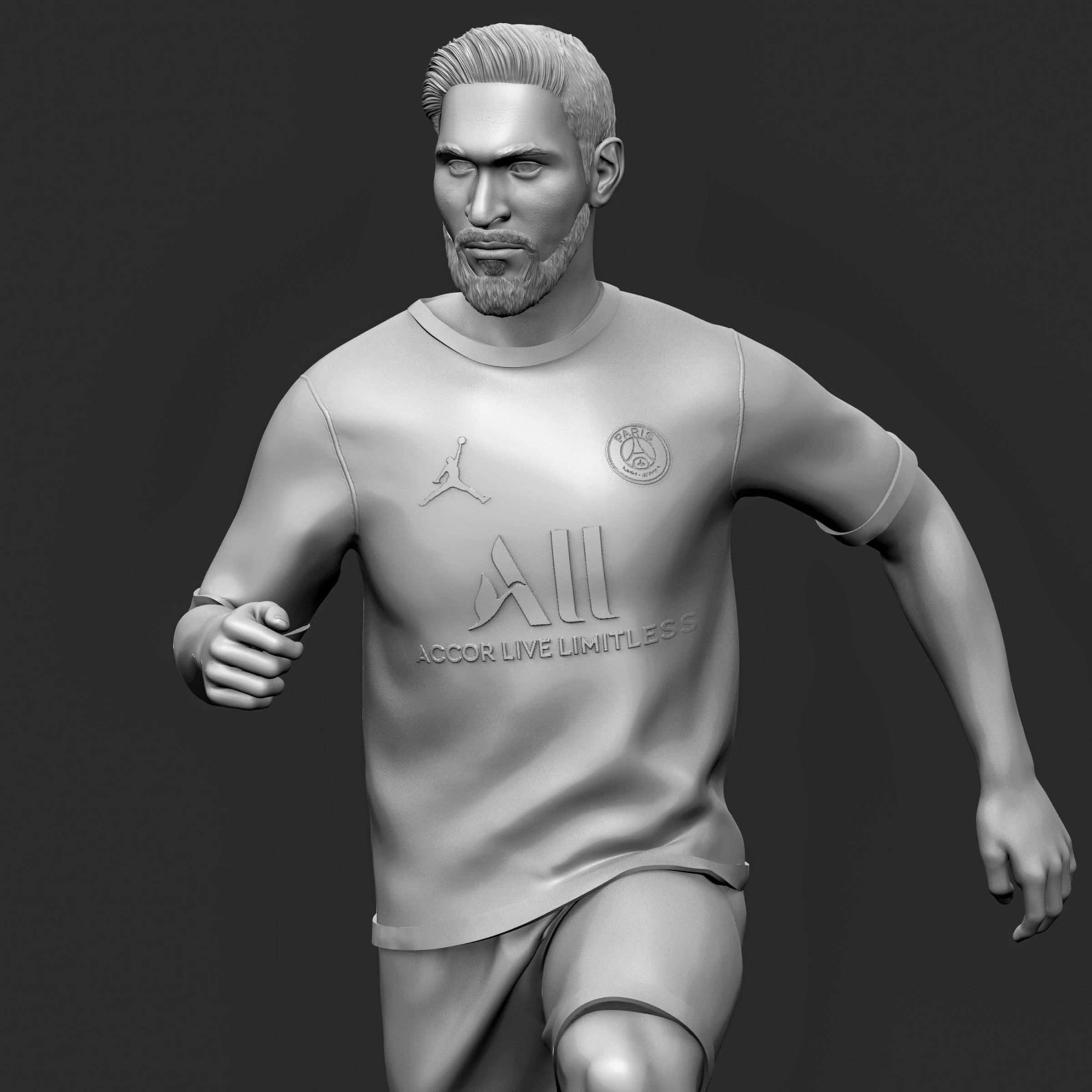 Messi 3D Printable 3S free 3D model 3D printable | CGTrader