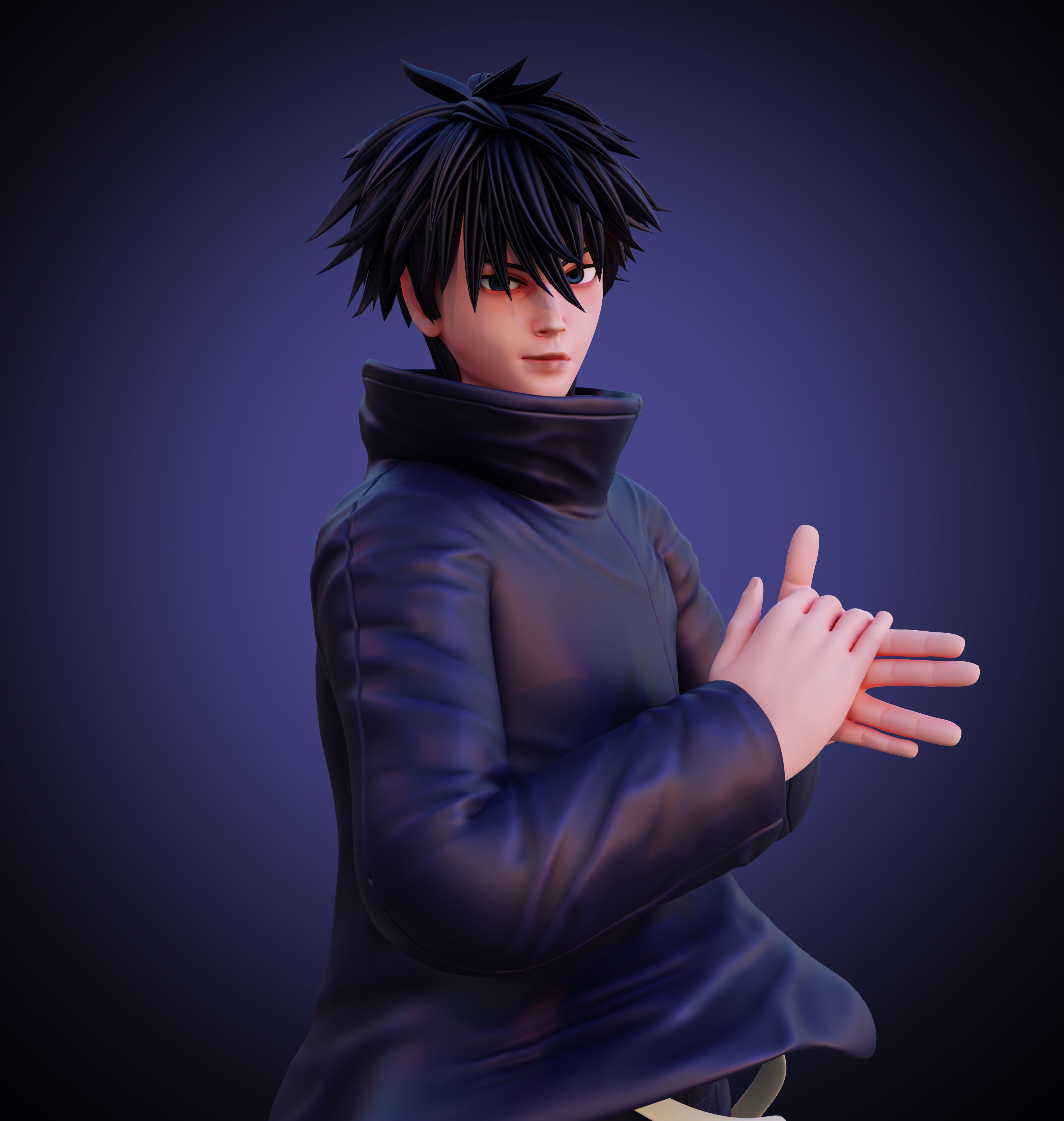 Megumi Fushiguro 3D model 3D printable | CGTrader