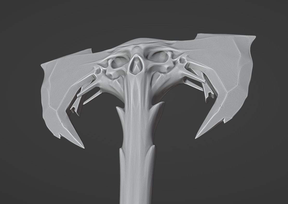Sub Zero axe - Lin Gui Snowstorm 3D model 3D printable | CGTrader