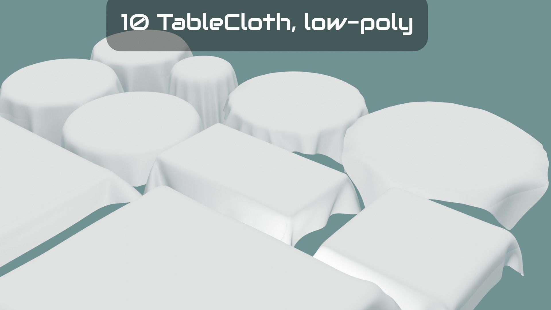 Tablecloth Set tablecloths free VR / AR / low-poly 3D model | CGTrader