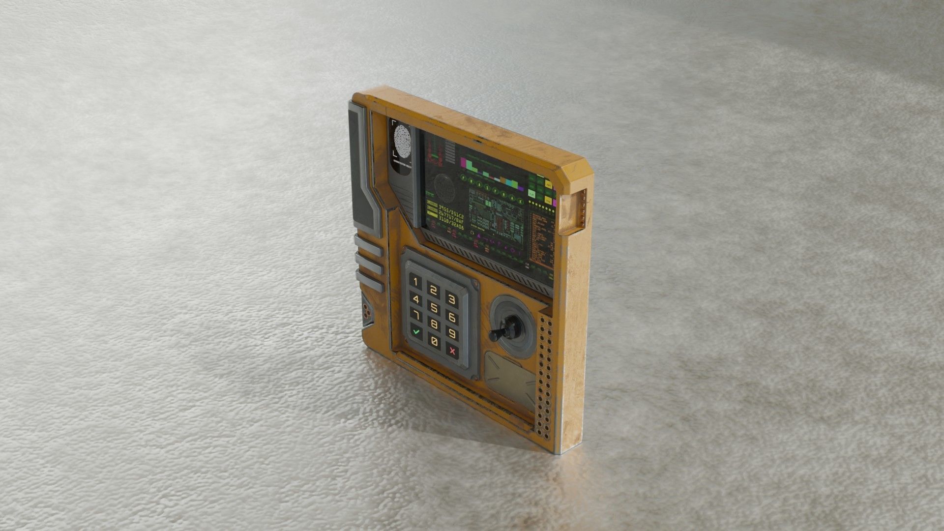 Sci Fi Industrial Console - Control Panel - Game Ready free VR / AR ...