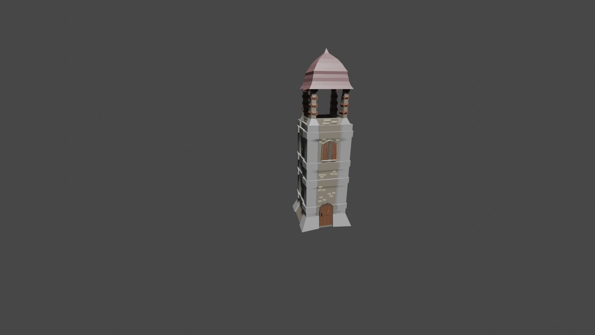 3D model Medieval tower Low poly VR / AR / low-poly | CGTrader
