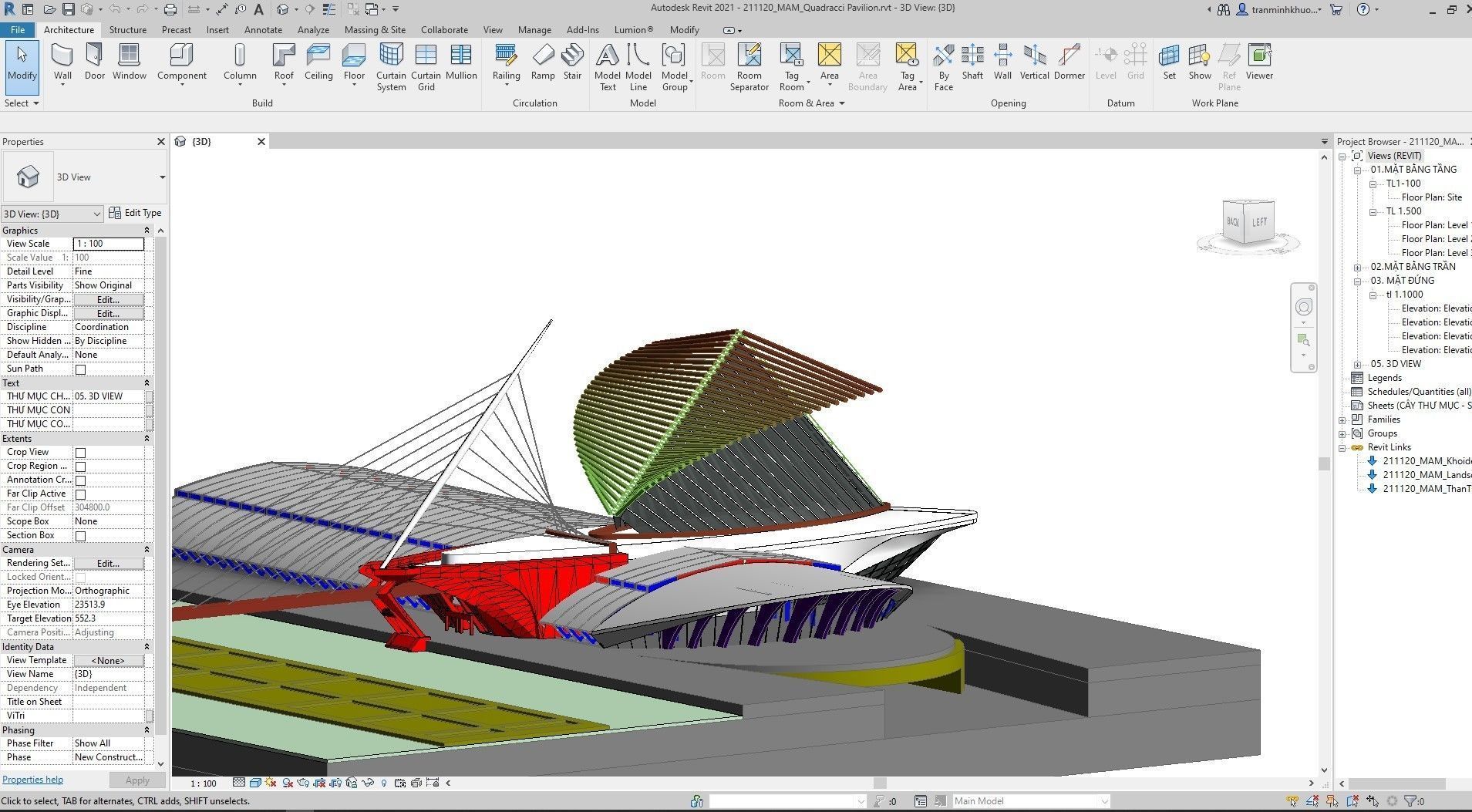 Milwaukee Art Museum model Revit 2021 and render by Lumion 11 3D model ...