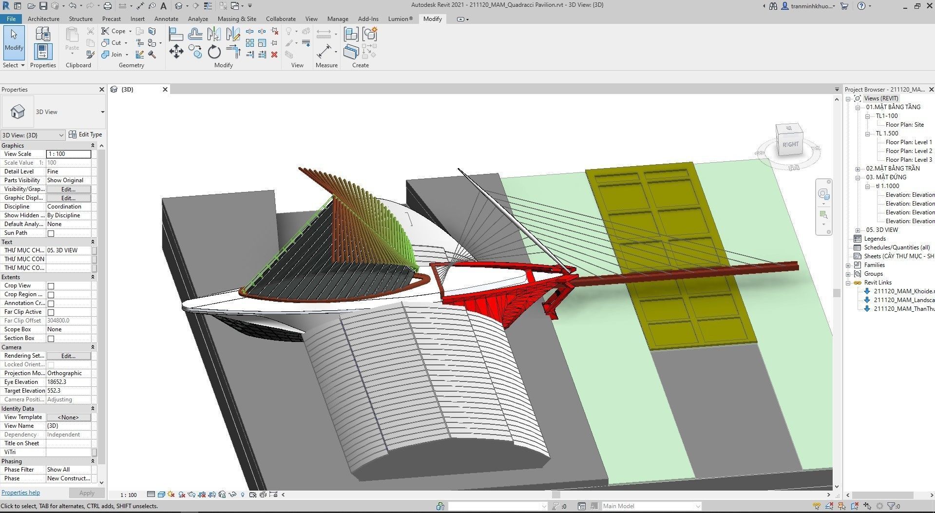 Milwaukee Art Museum model Revit 2021 and render by Lumion 11 3D model ...