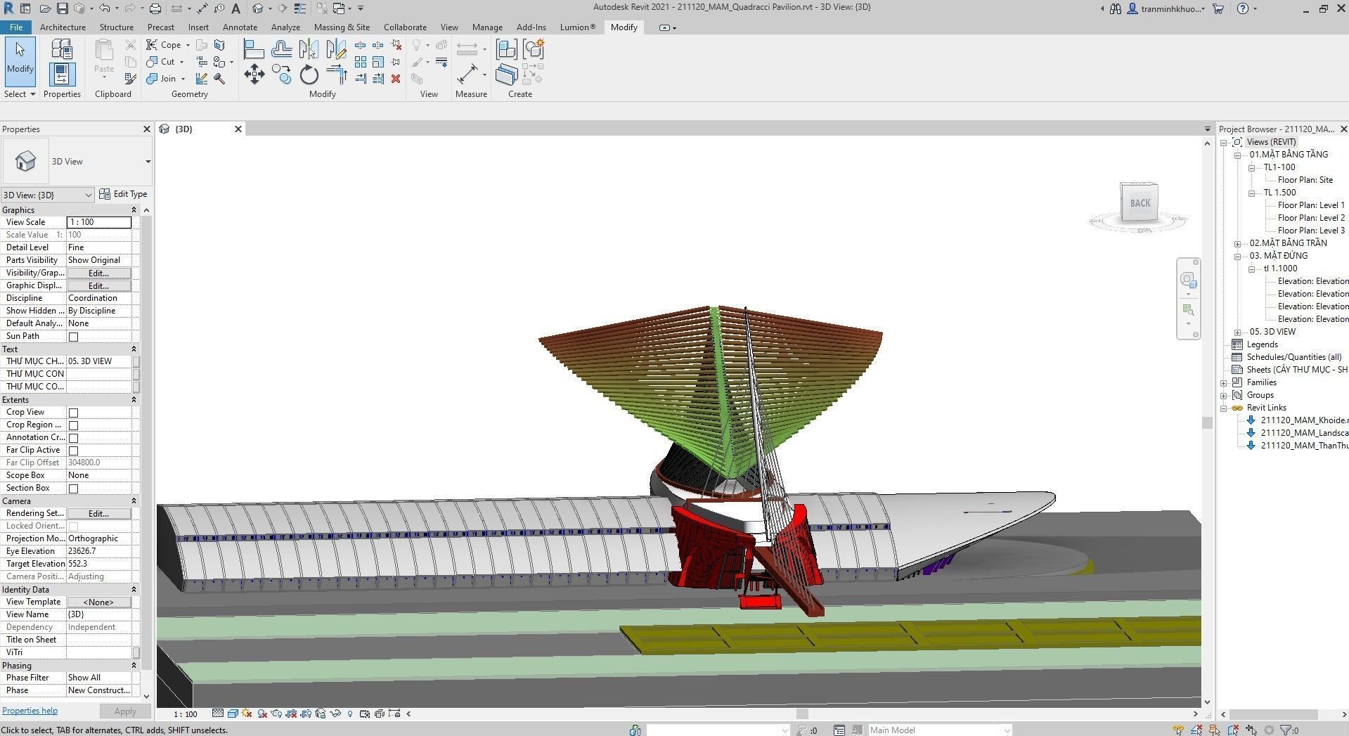 Milwaukee Art Museum model Revit 2021 and render by Lumion 11 3D model ...