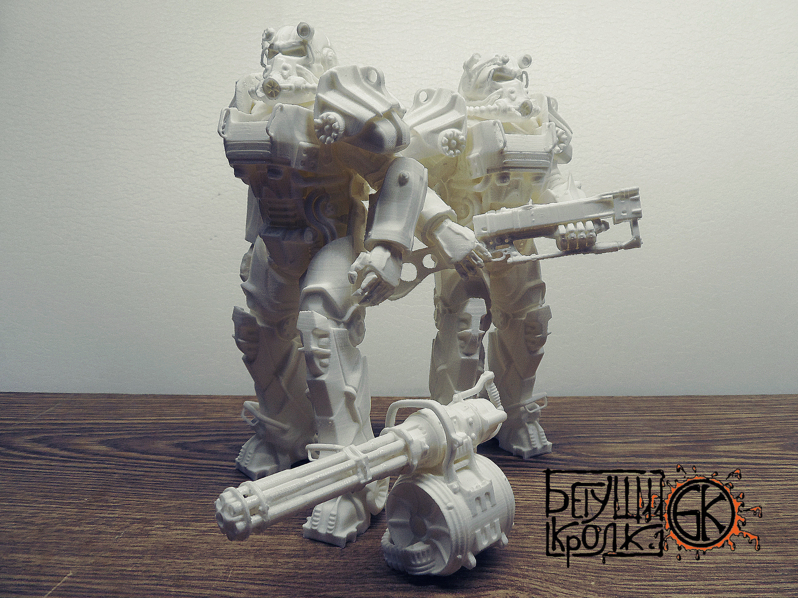 Minigun from the game Fallout 4 Part 4 Scale 1 and 2 3D model 3D ...