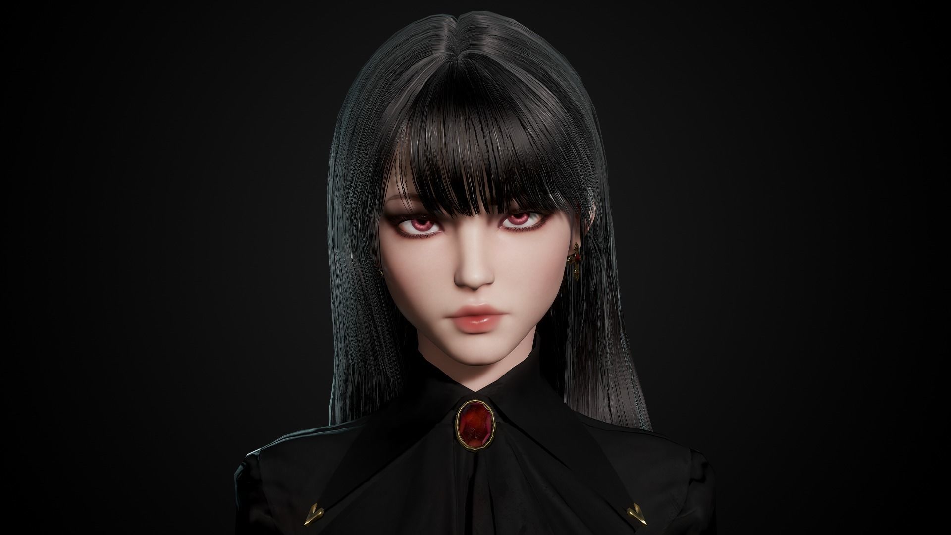 3D model Vampire Girl - Game Ready VR / AR / low-poly rigged | CGTrader