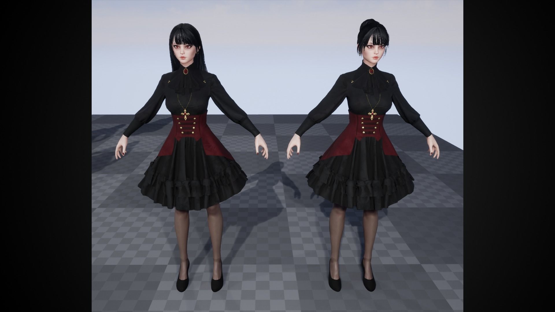 3D model Vampire Girl - Game Ready VR / AR / low-poly rigged | CGTrader