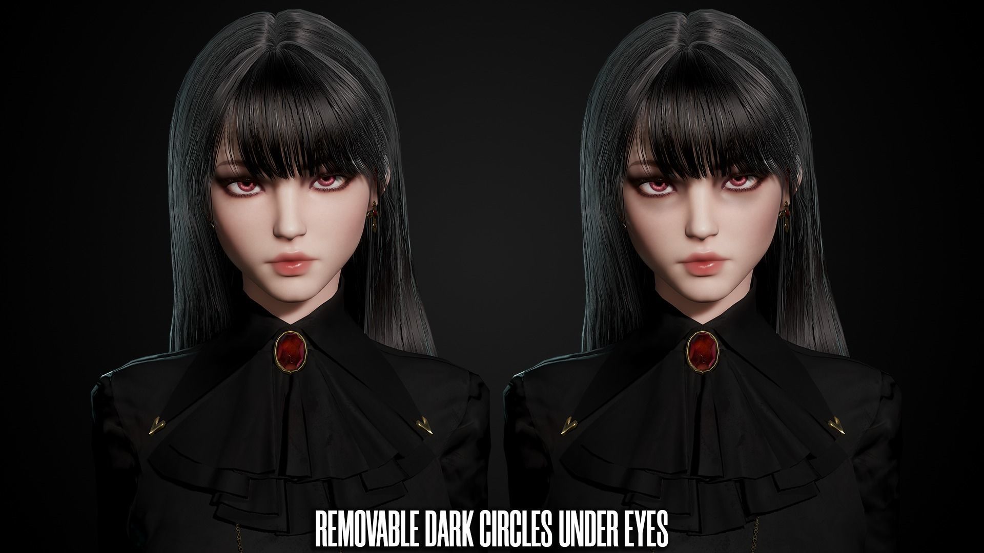 3D model Vampire Girl - Game Ready VR / AR / low-poly rigged | CGTrader