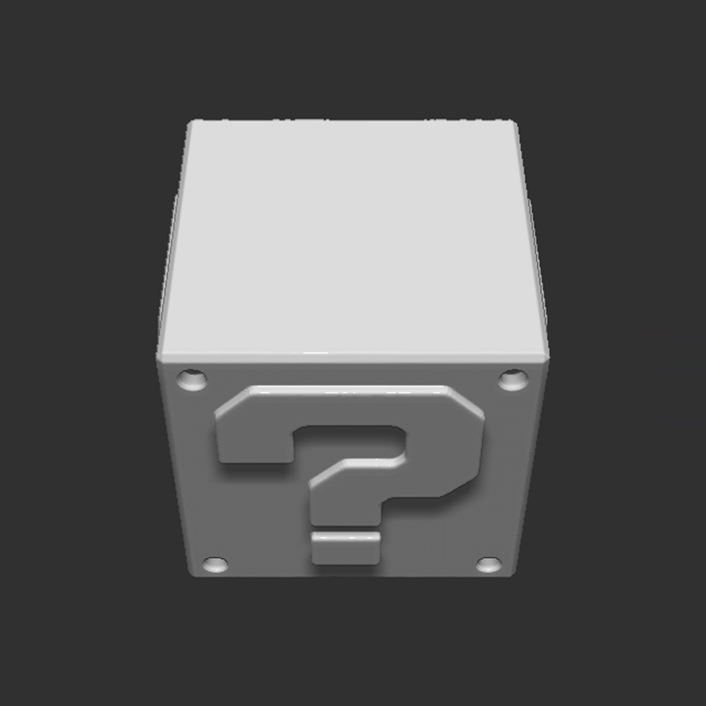 Mario Question Block 3D model 3D printable | CGTrader