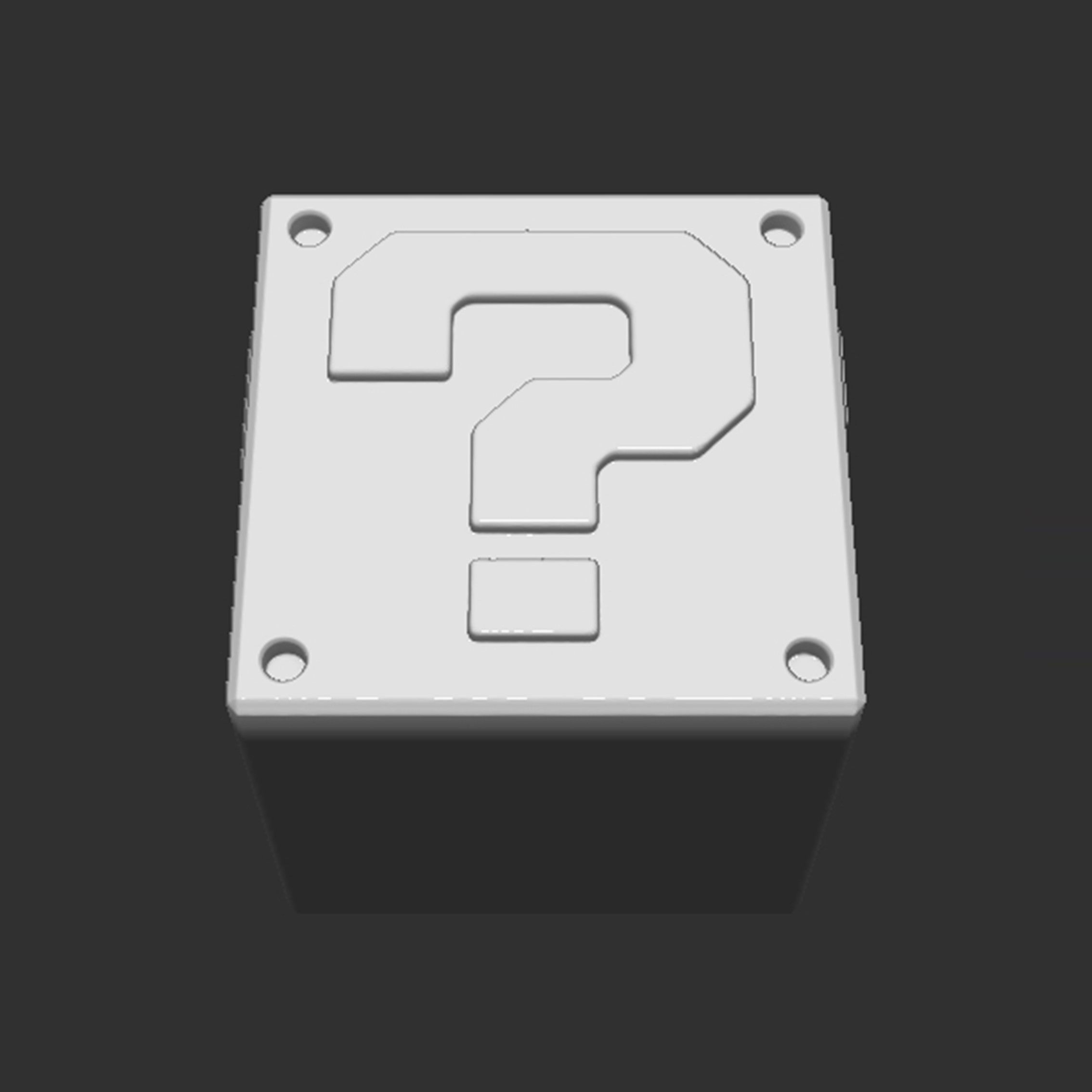 Mario Question Block 3D model 3D printable | CGTrader