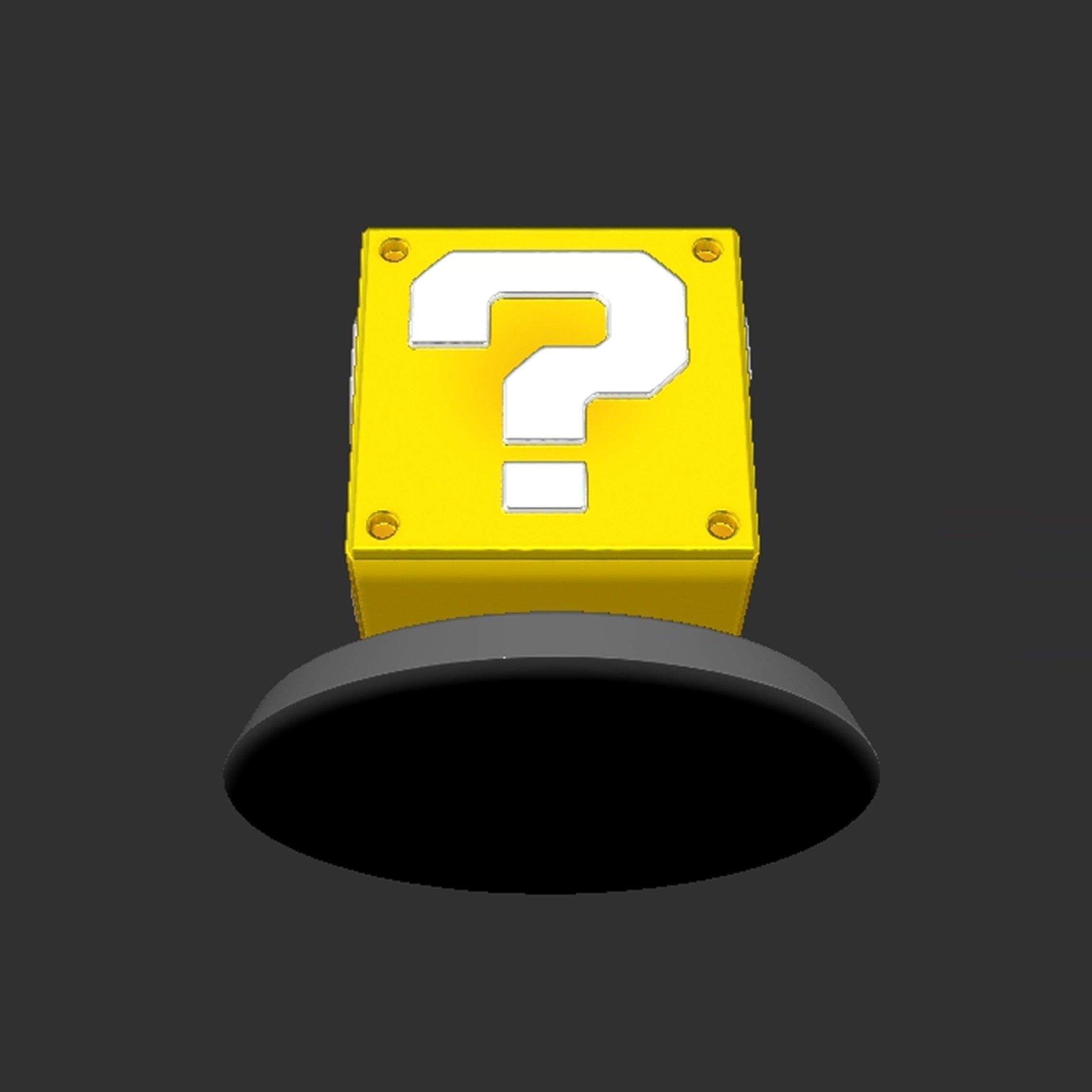 Mario Question Block Based 3D model 3D printable | CGTrader
