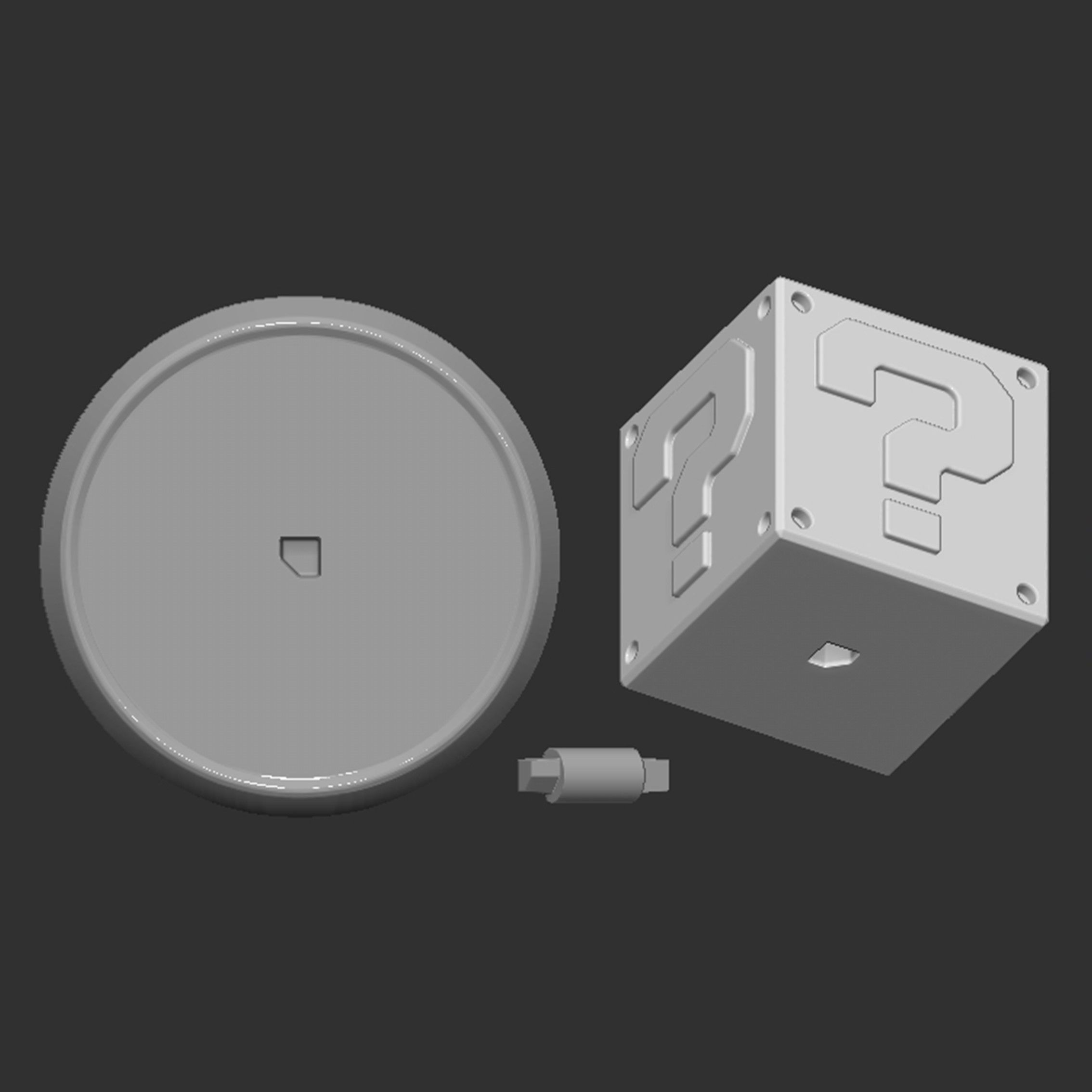 Mario Question Block Based 3D model 3D printable | CGTrader