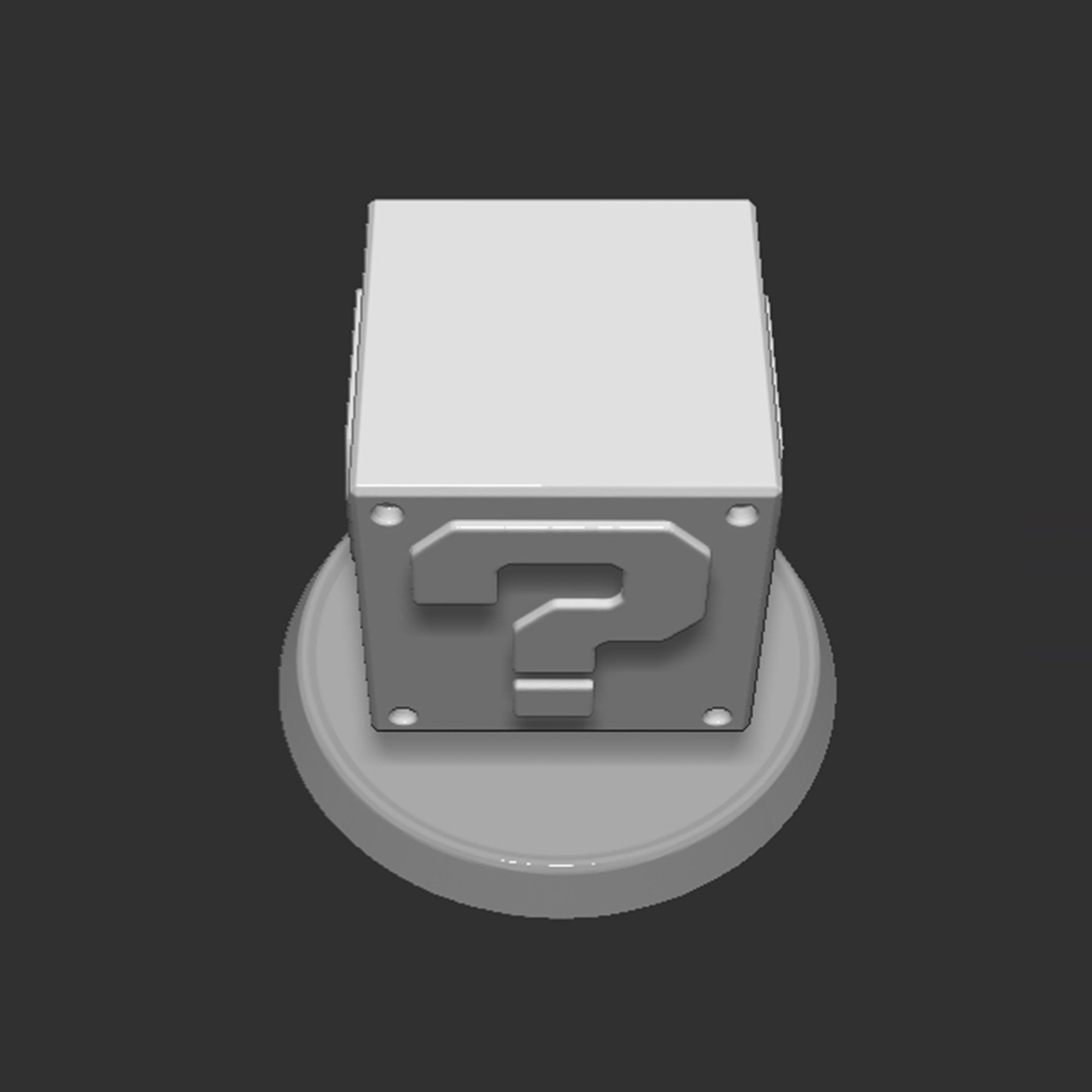 Mario Question Block Based 3D model 3D printable | CGTrader