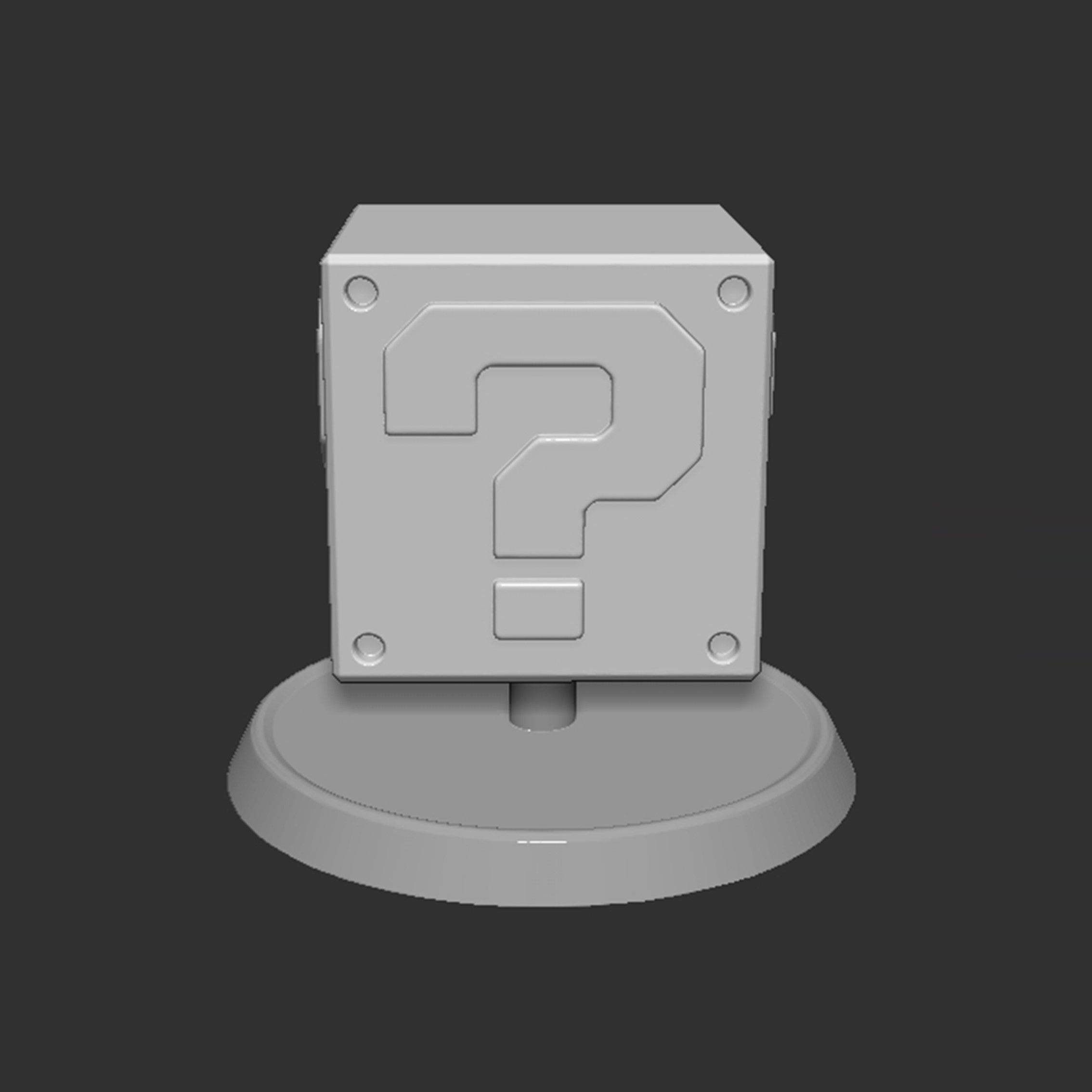 Mario Question Block Based 3D model 3D printable | CGTrader