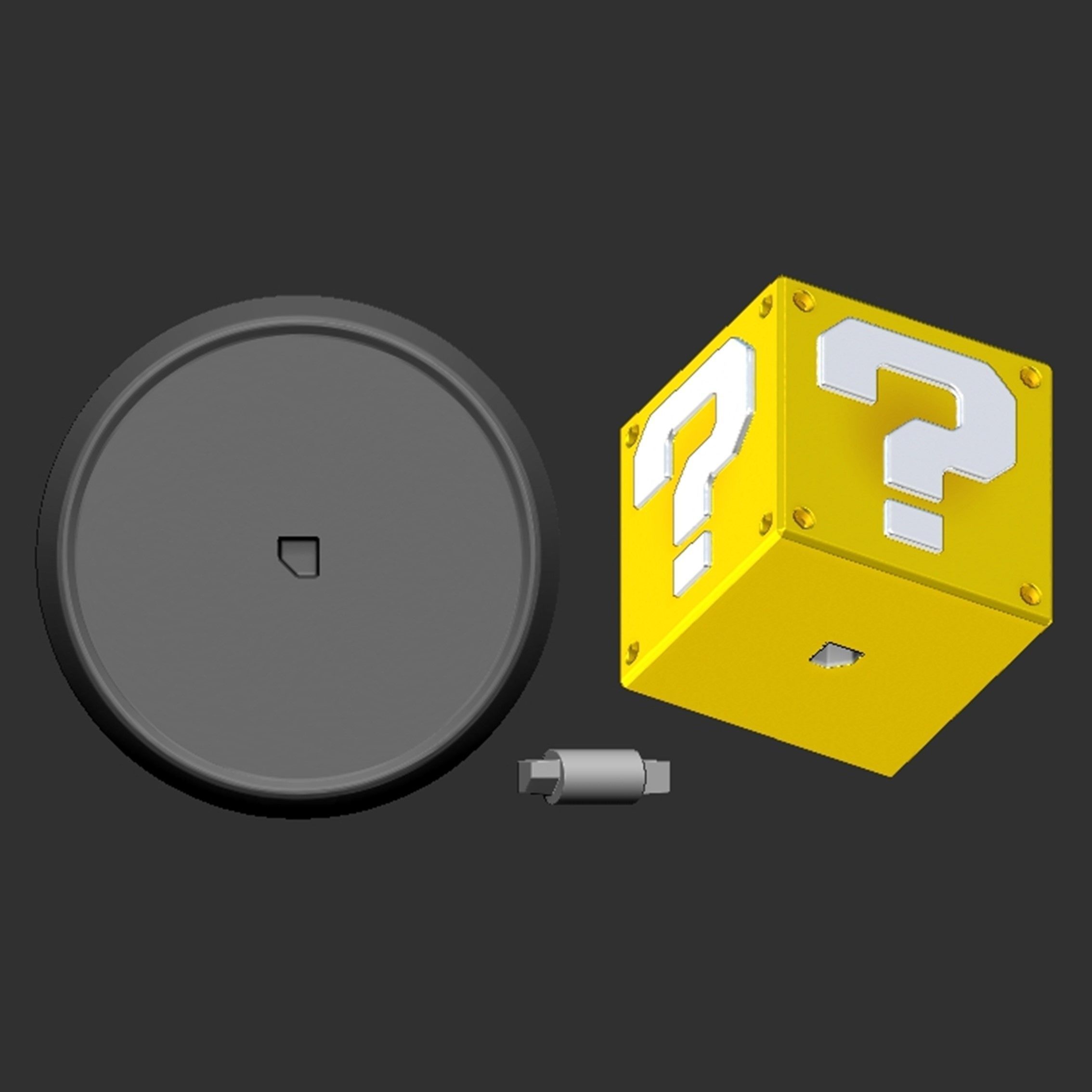 Mario Question Block Based 3D model 3D printable | CGTrader