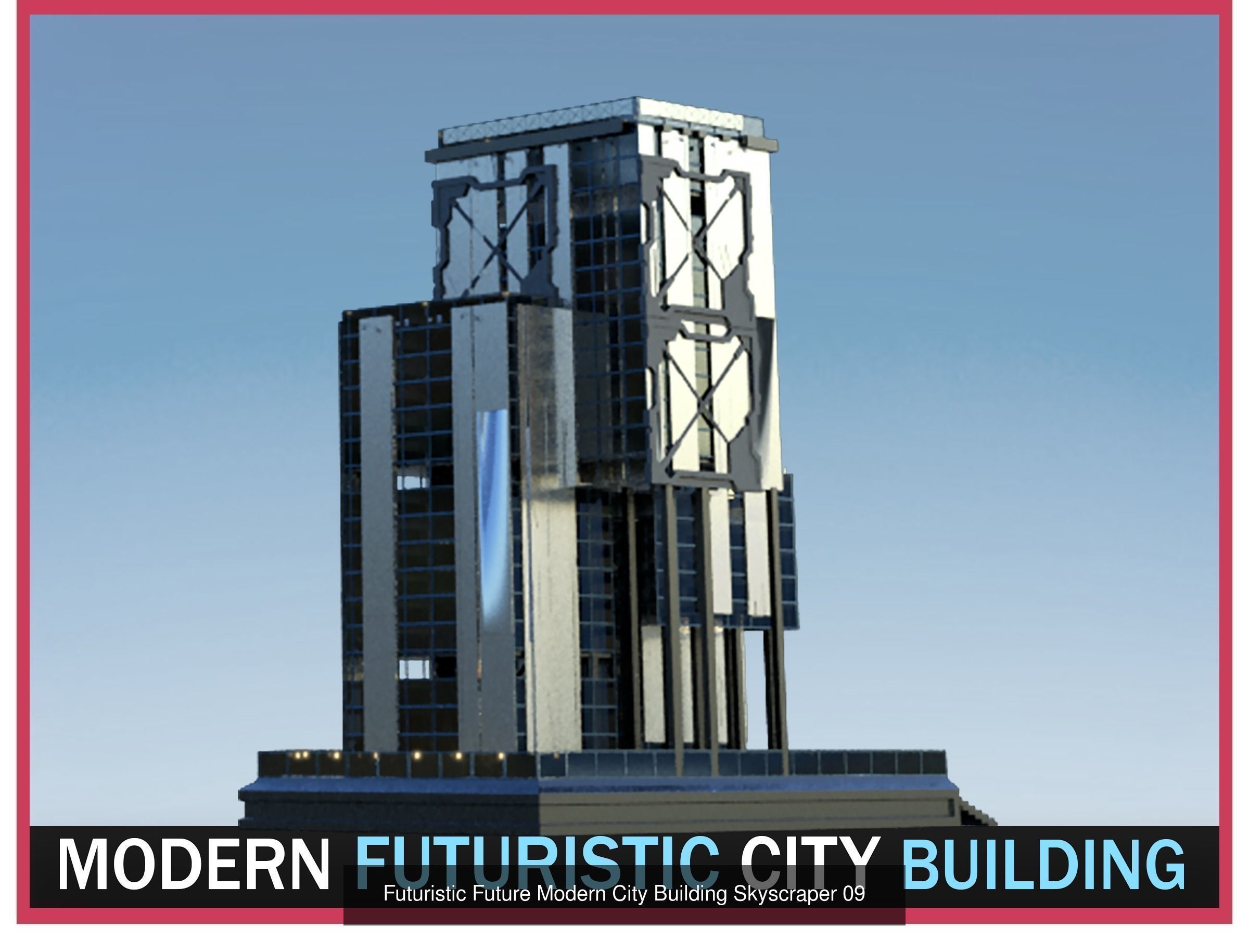 3D Model Collection 30 Sci Fi Futuristic Modern City Building Pack ...