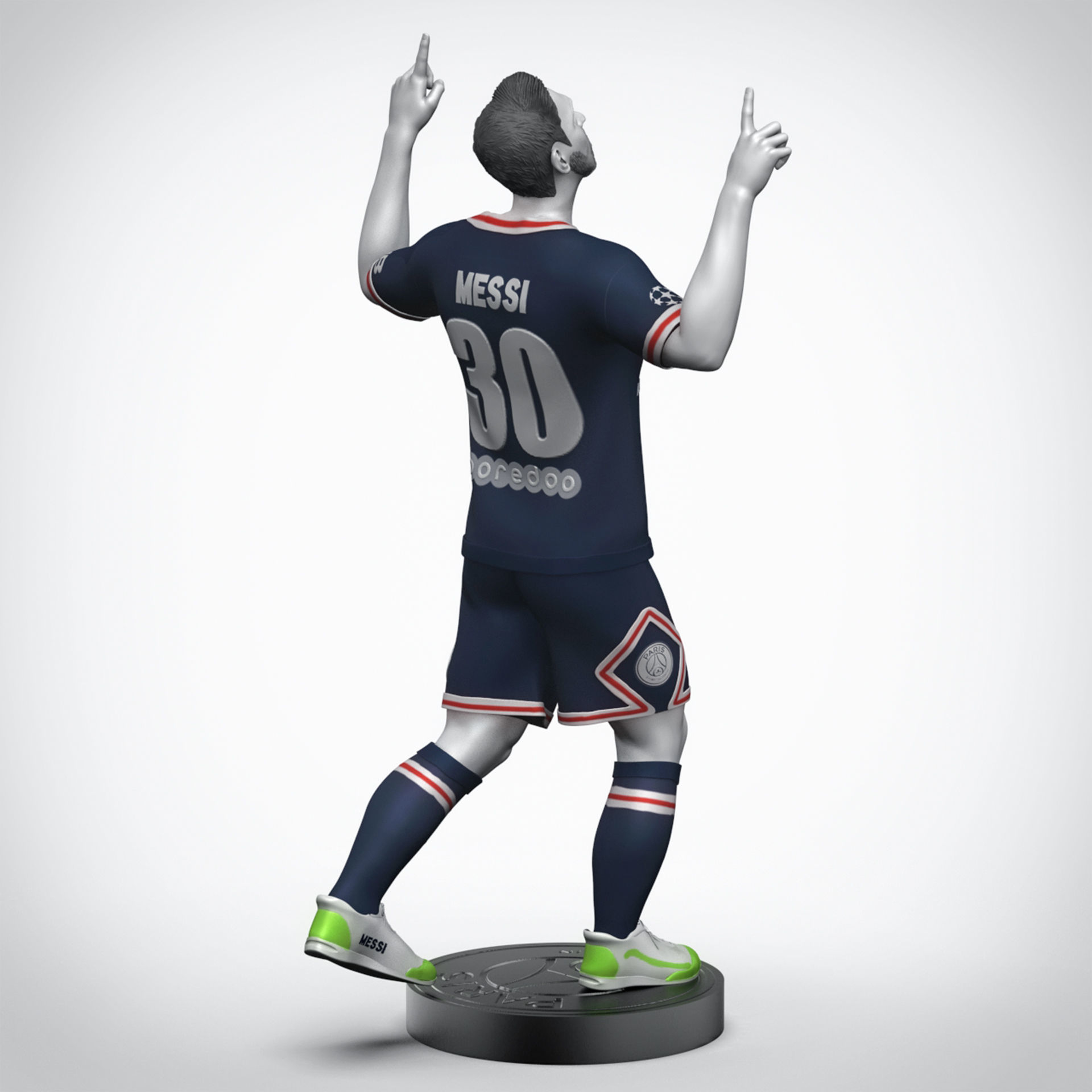 Messi 3D Printable 4 3D model 3D printable | CGTrader
