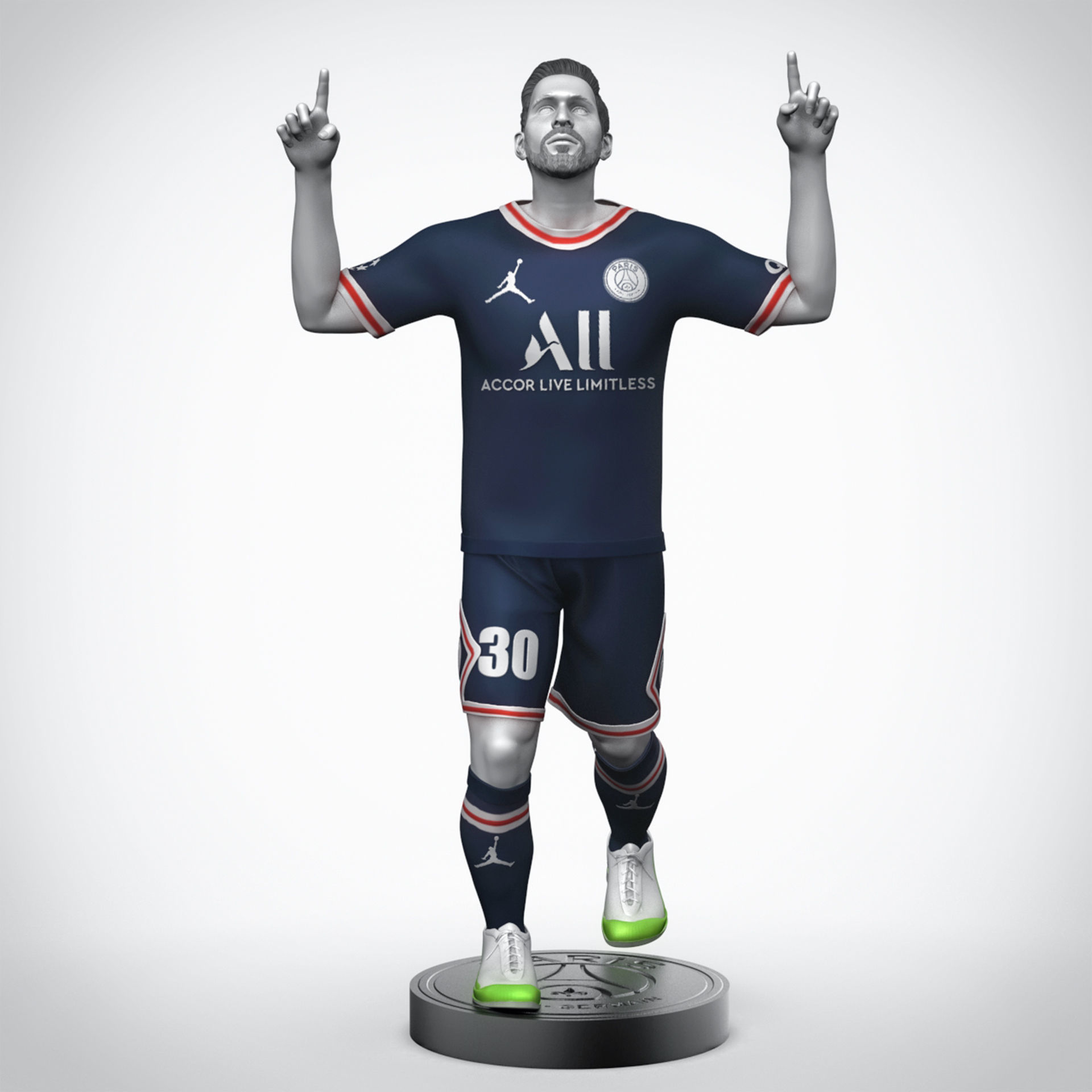Messi 3D Printable 4 3D model 3D printable | CGTrader