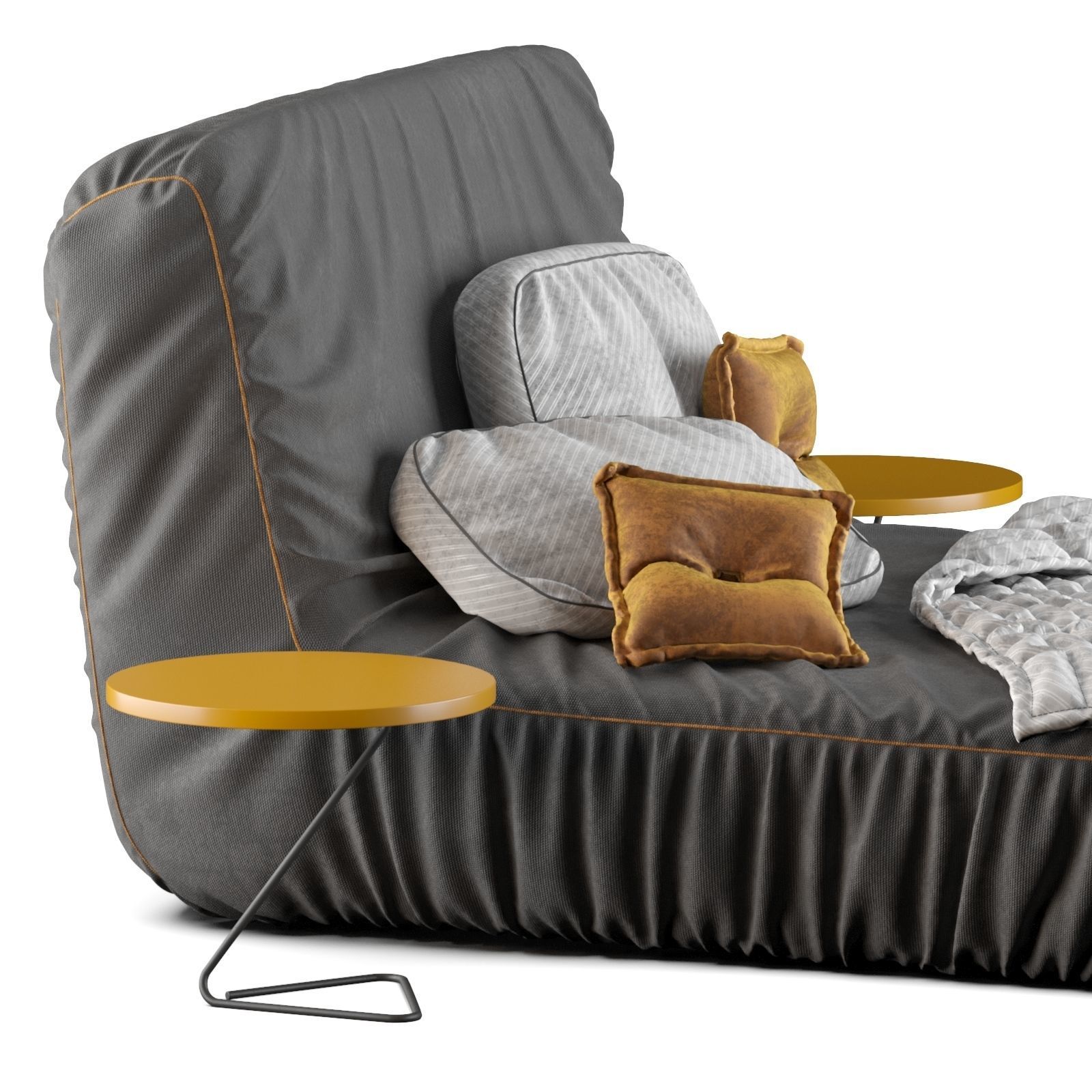 MINI DOUBLE BED 3D model | CGTrader
